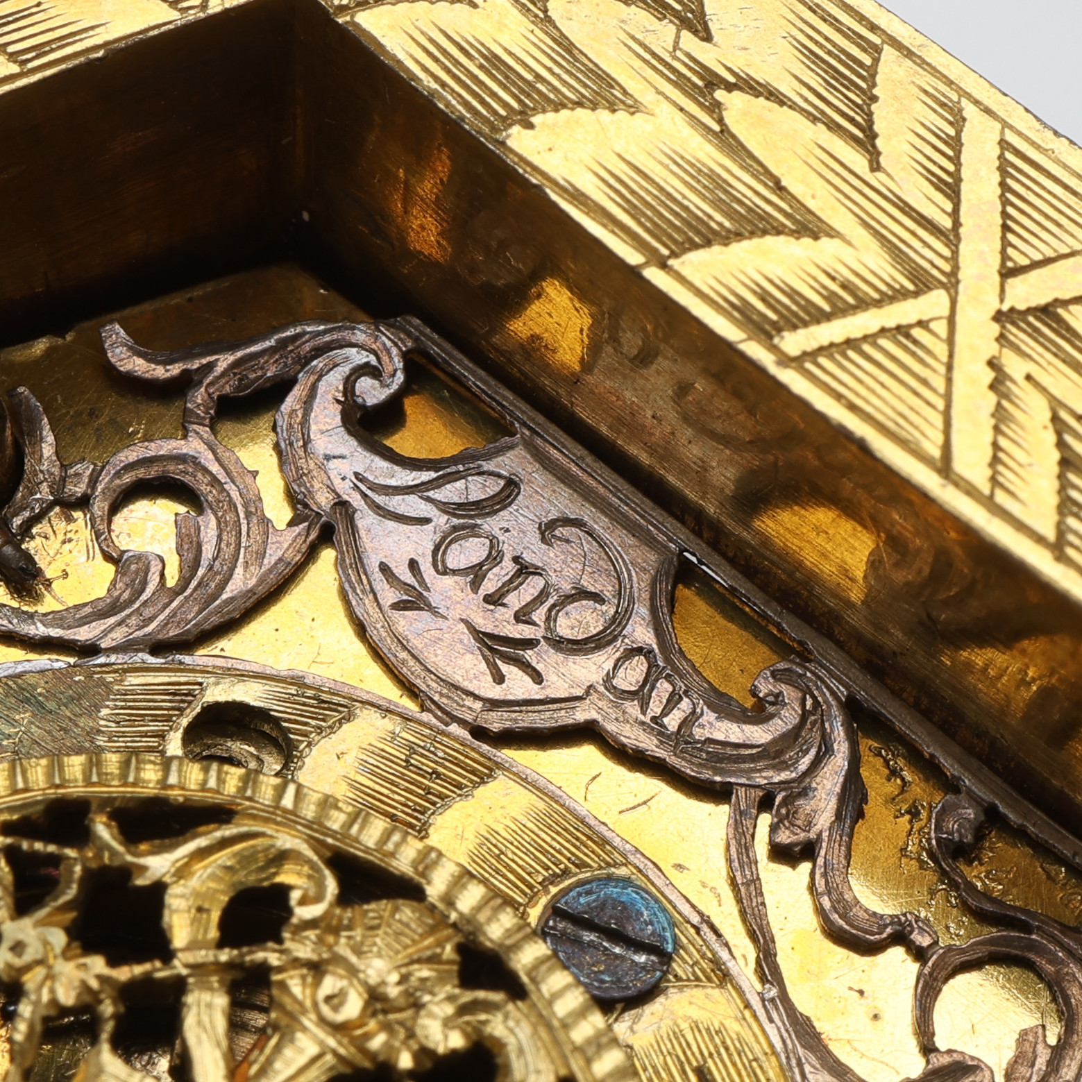 A SIGNED TRAVEL CLOCK, LONDON, LATER PART OF THE 17TH CENTURY. Clocks ...