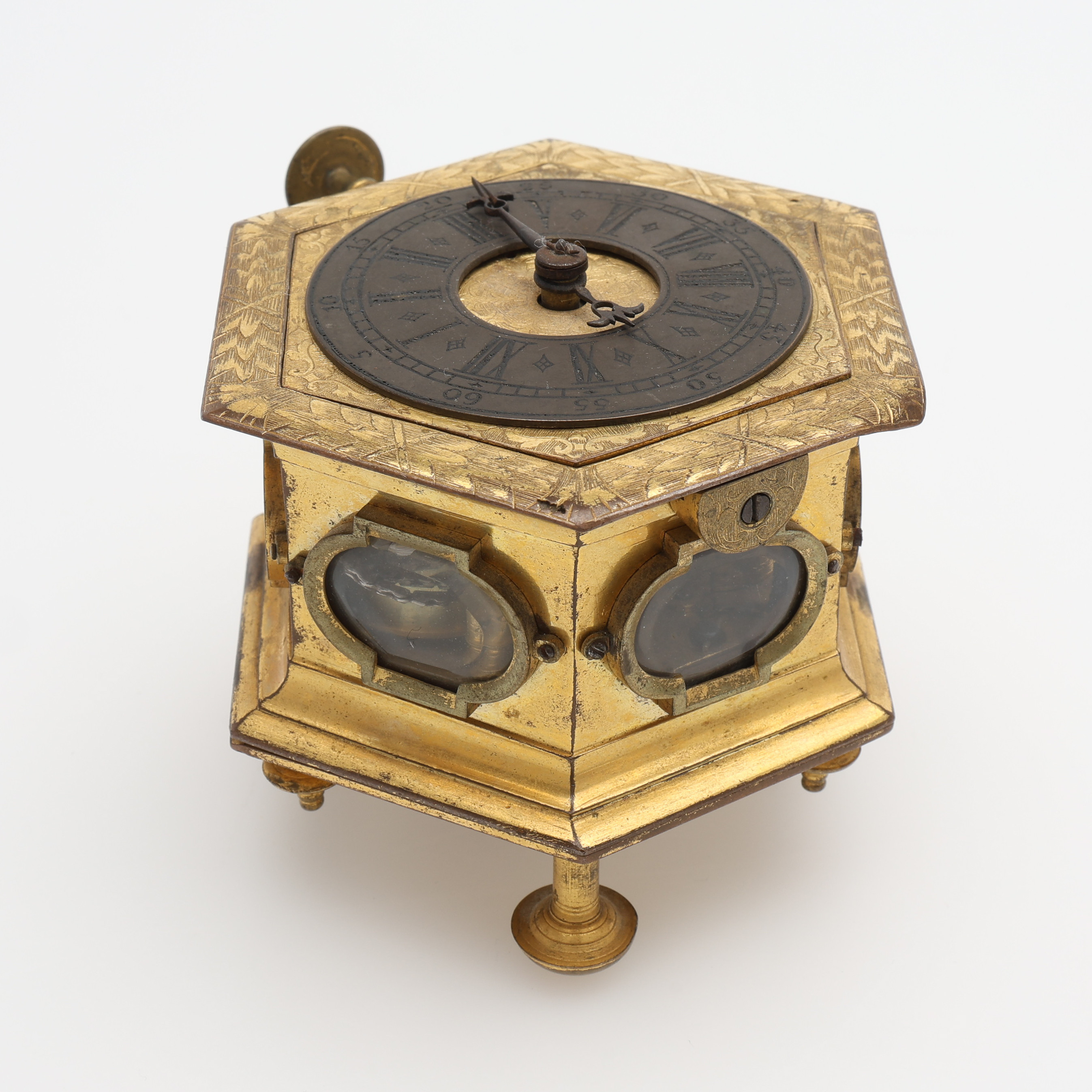 A SIGNED TRAVEL CLOCK, LONDON, LATER PART OF THE 17TH CENTURY. Clocks ...