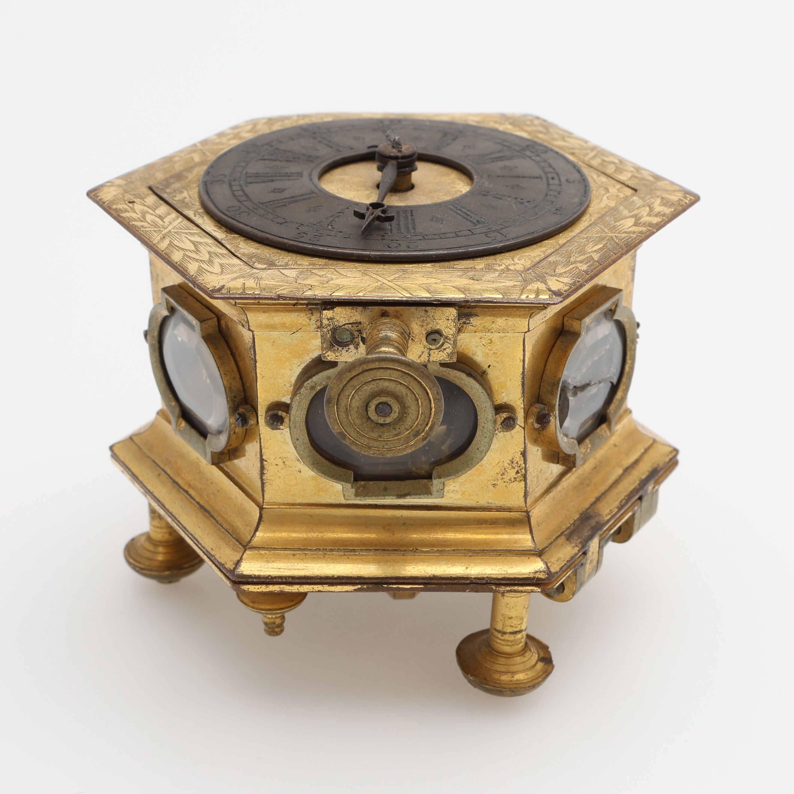 A SIGNED TRAVEL CLOCK, LONDON, LATER PART OF THE 17TH CENTURY. Clocks ...