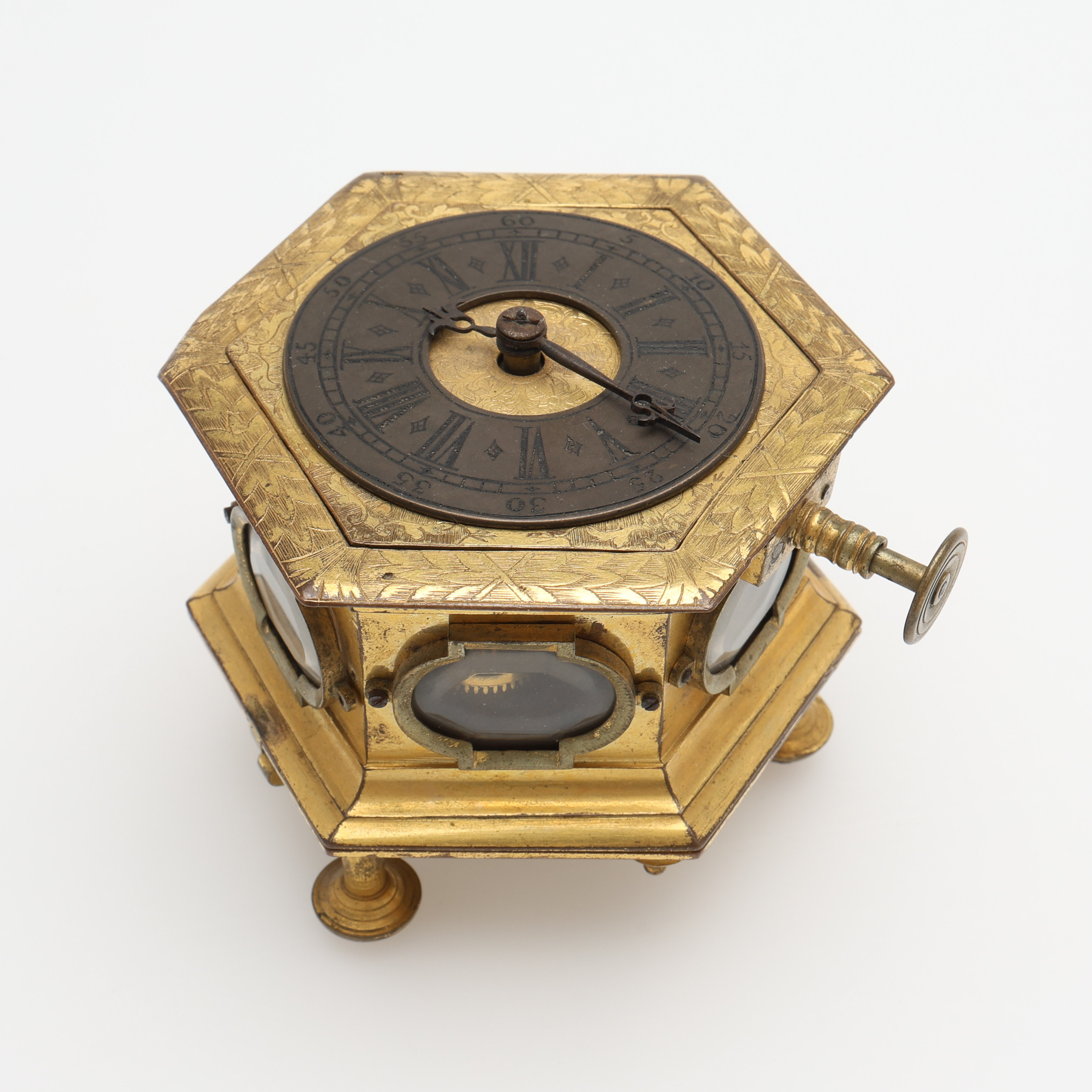 A SIGNED TRAVEL CLOCK, LONDON, LATER PART OF THE 17TH CENTURY. Clocks ...