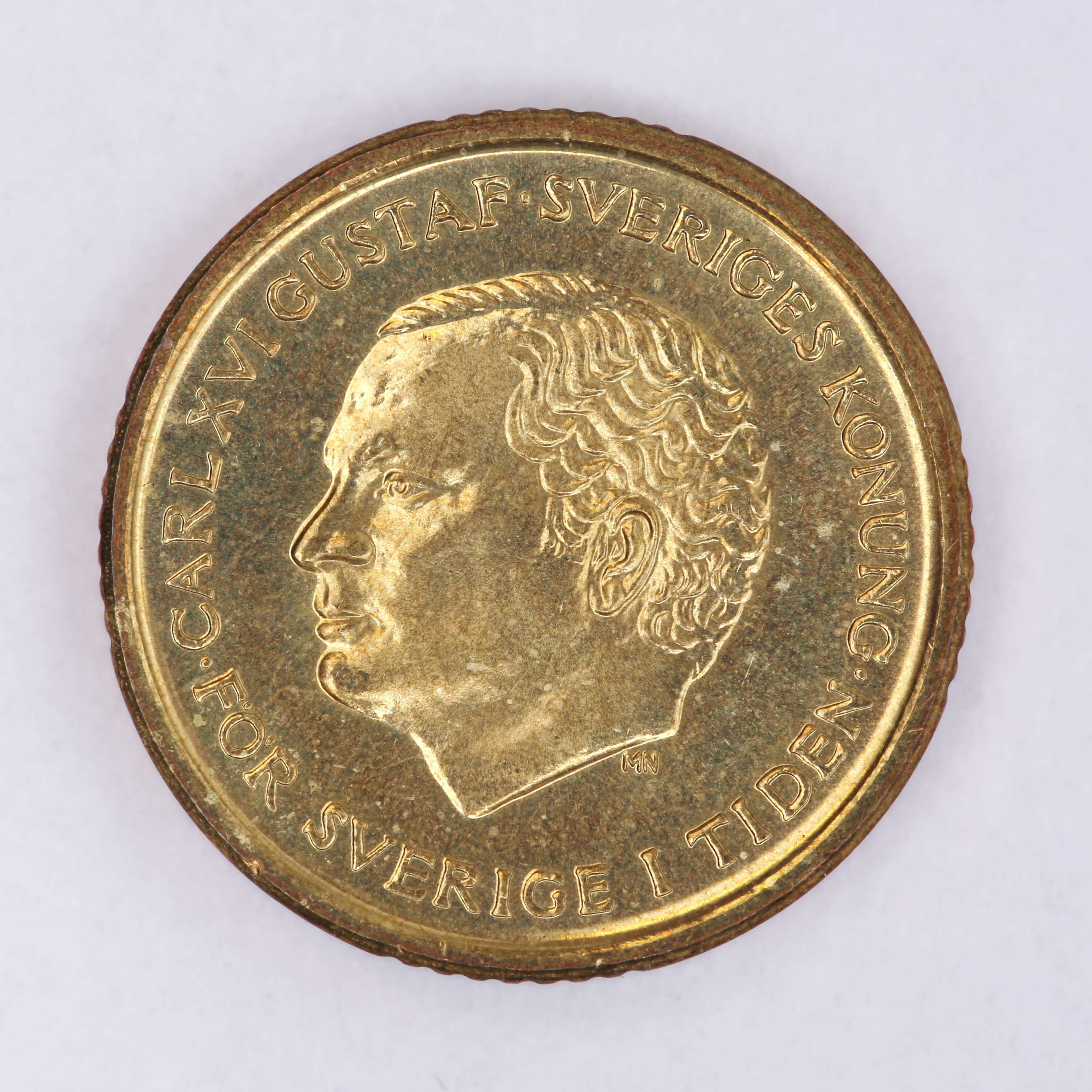 Images for 3693411. A 10-krona coin, reverse stamp, Carl XVI Gustaf ...
