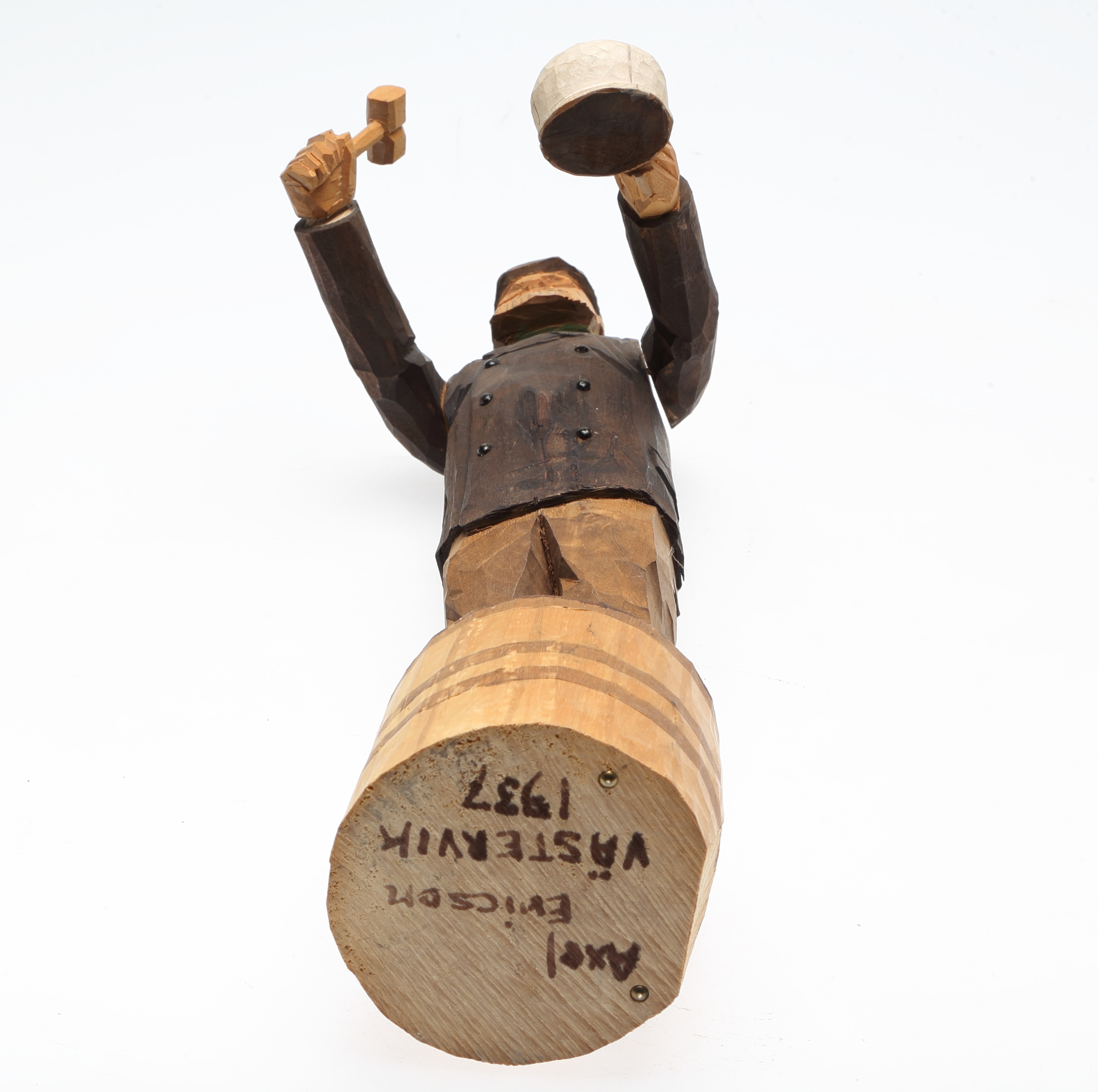 Images for 370064. AXEL ERICSON. The auction announcer, sculpture, wood ...