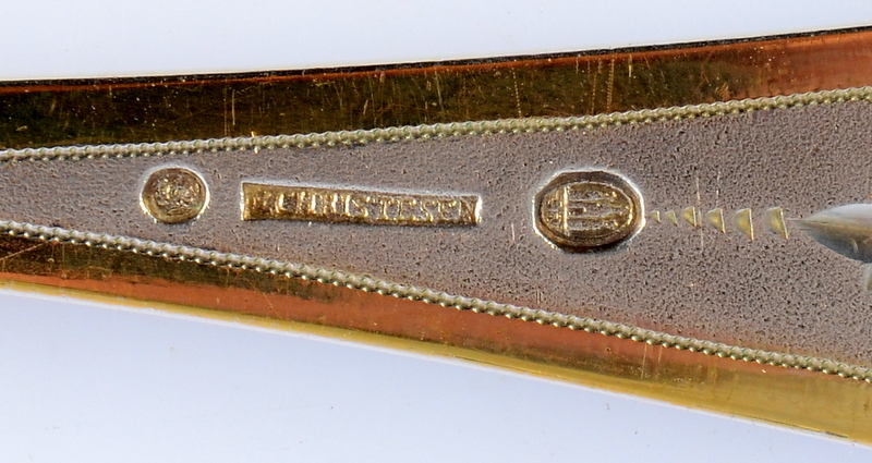 Images for 370655. SILVER SPOON, gilt silver, Fredrik Christian Vilhelm ...