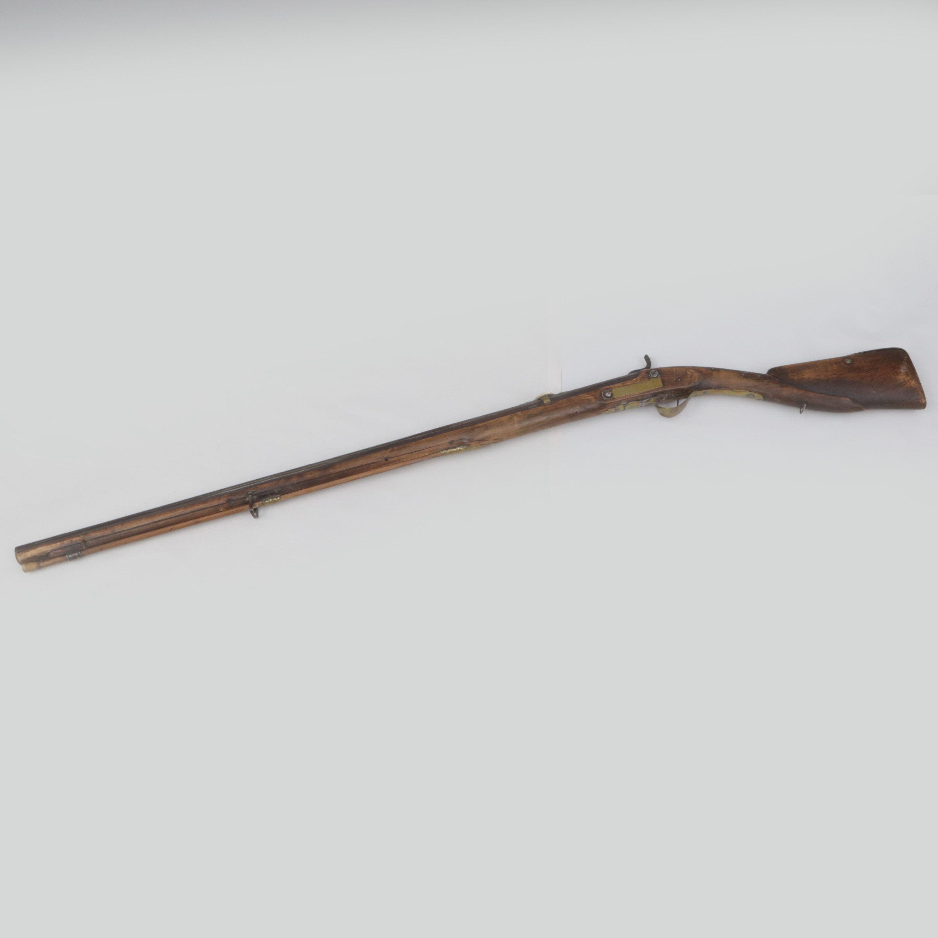 Images for 3712164. A 19th century wooden battle-lock rifle with ...