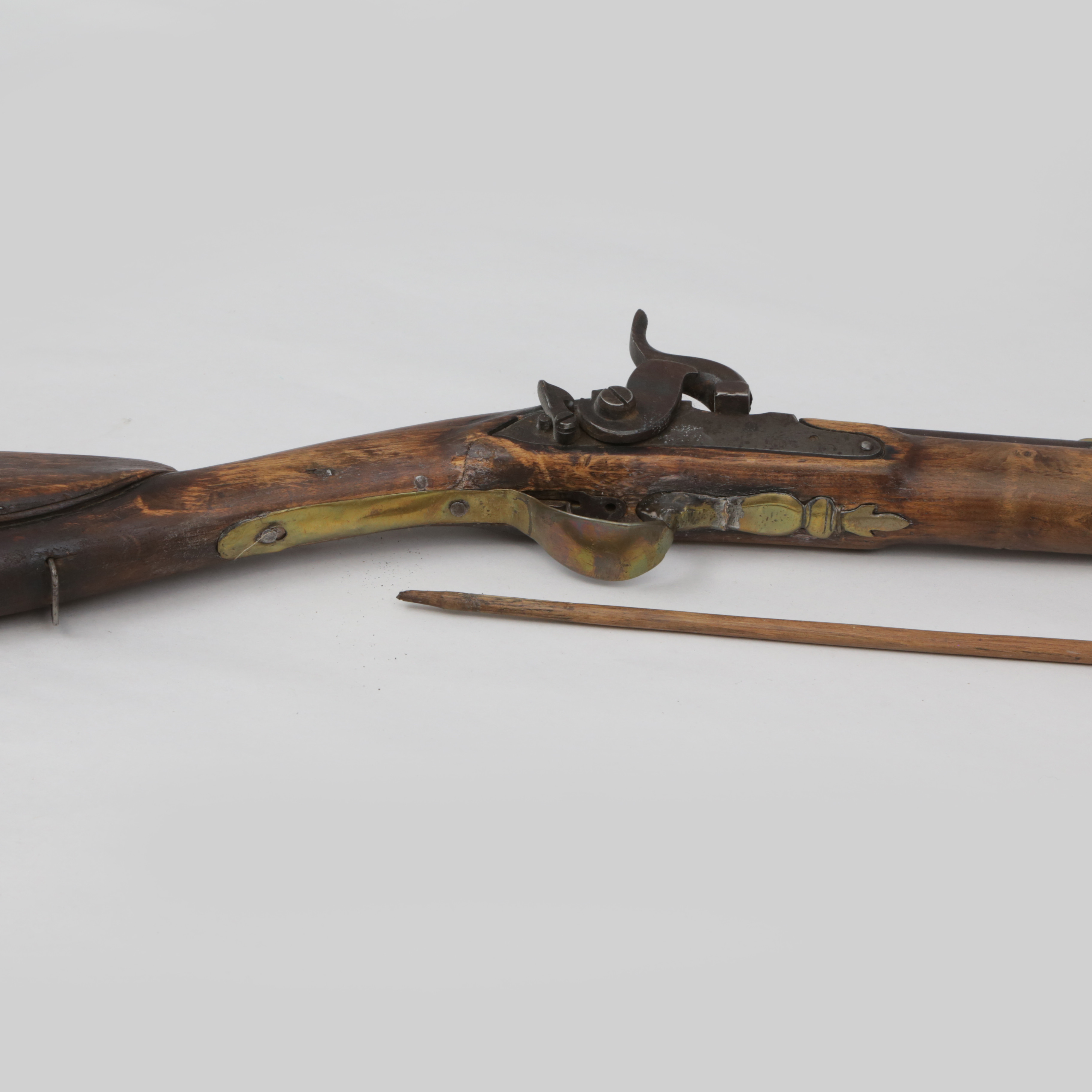 Images for 3712164. A 19th century wooden battle-lock rifle with ...