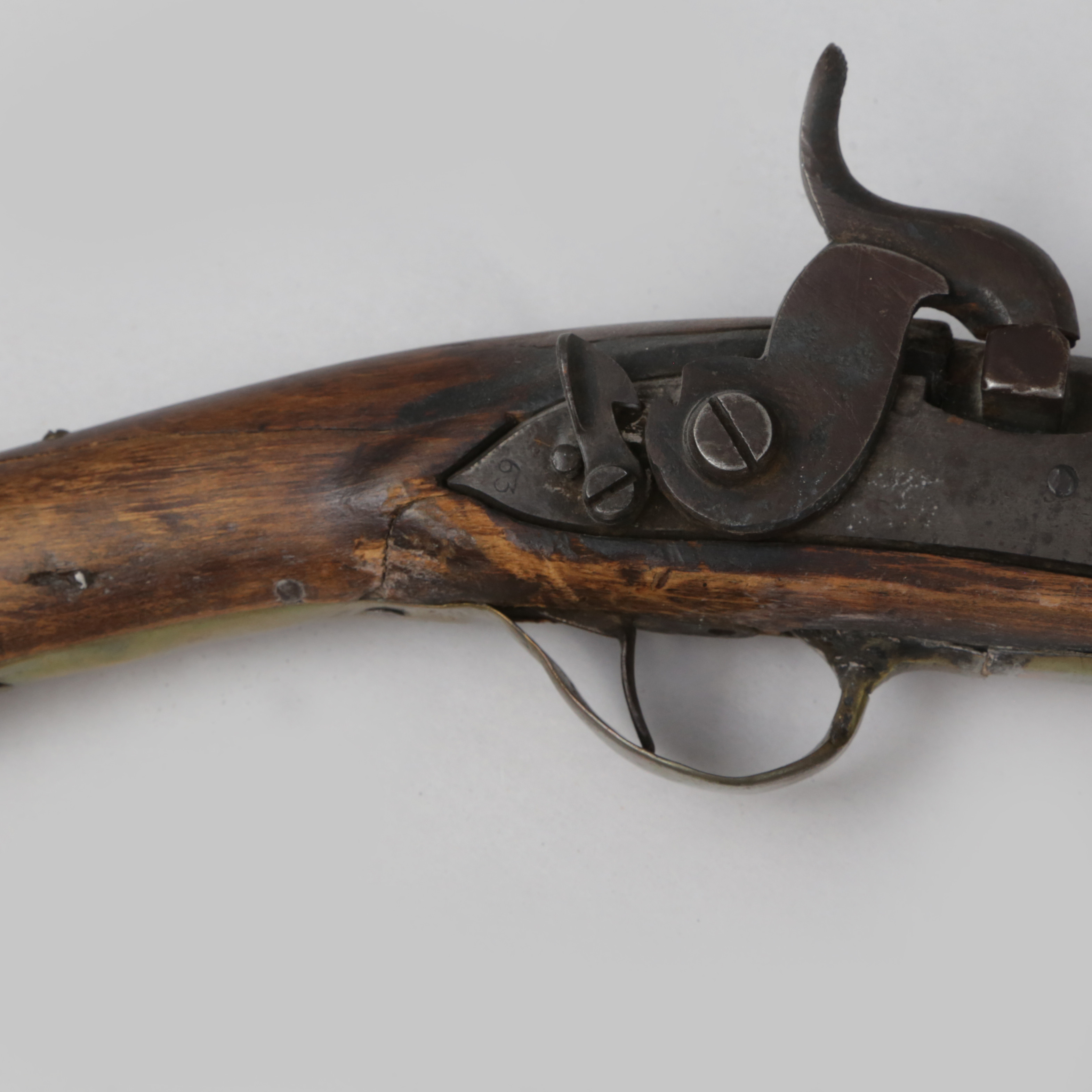 Images for 3712164. A 19th century wooden battle-lock rifle with ...