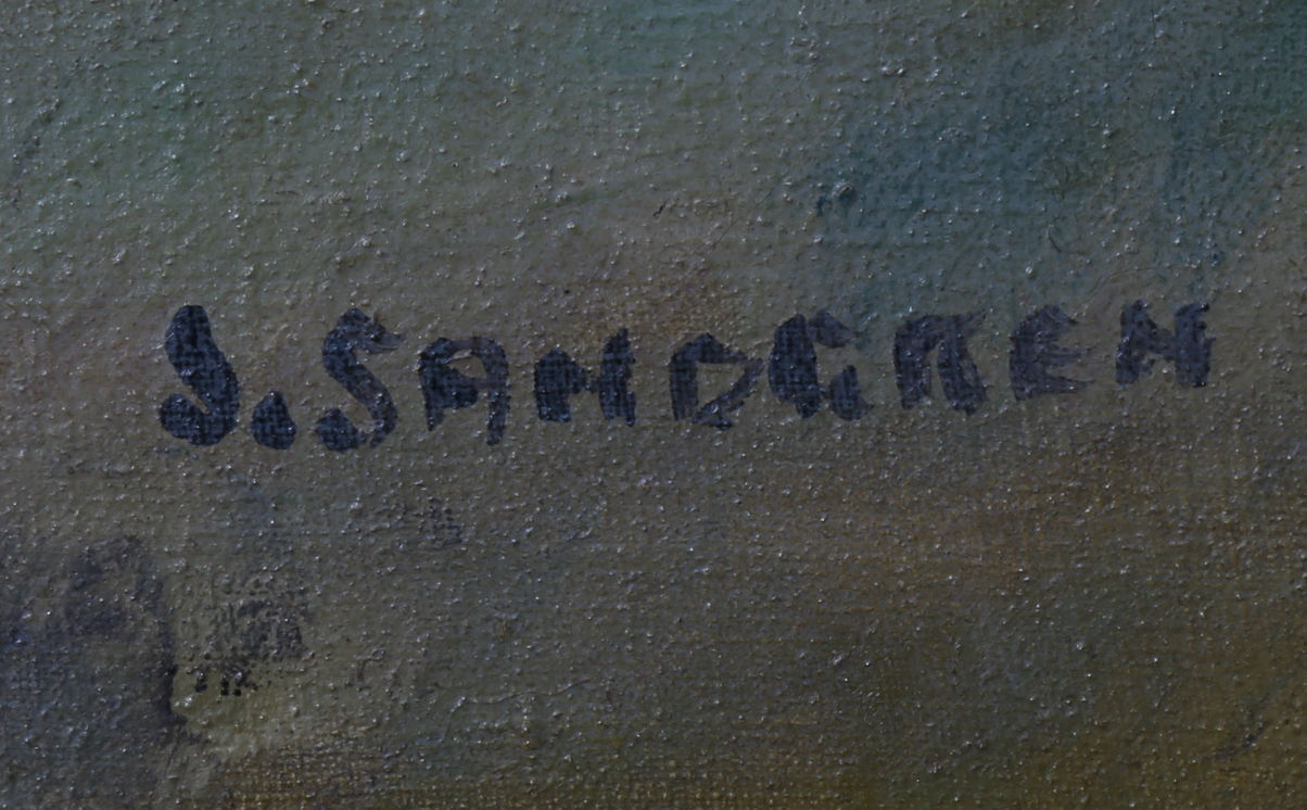 Images for 372405. STEN STURE SANDGREN. Oil on canvas, Skogsväg, signed ...