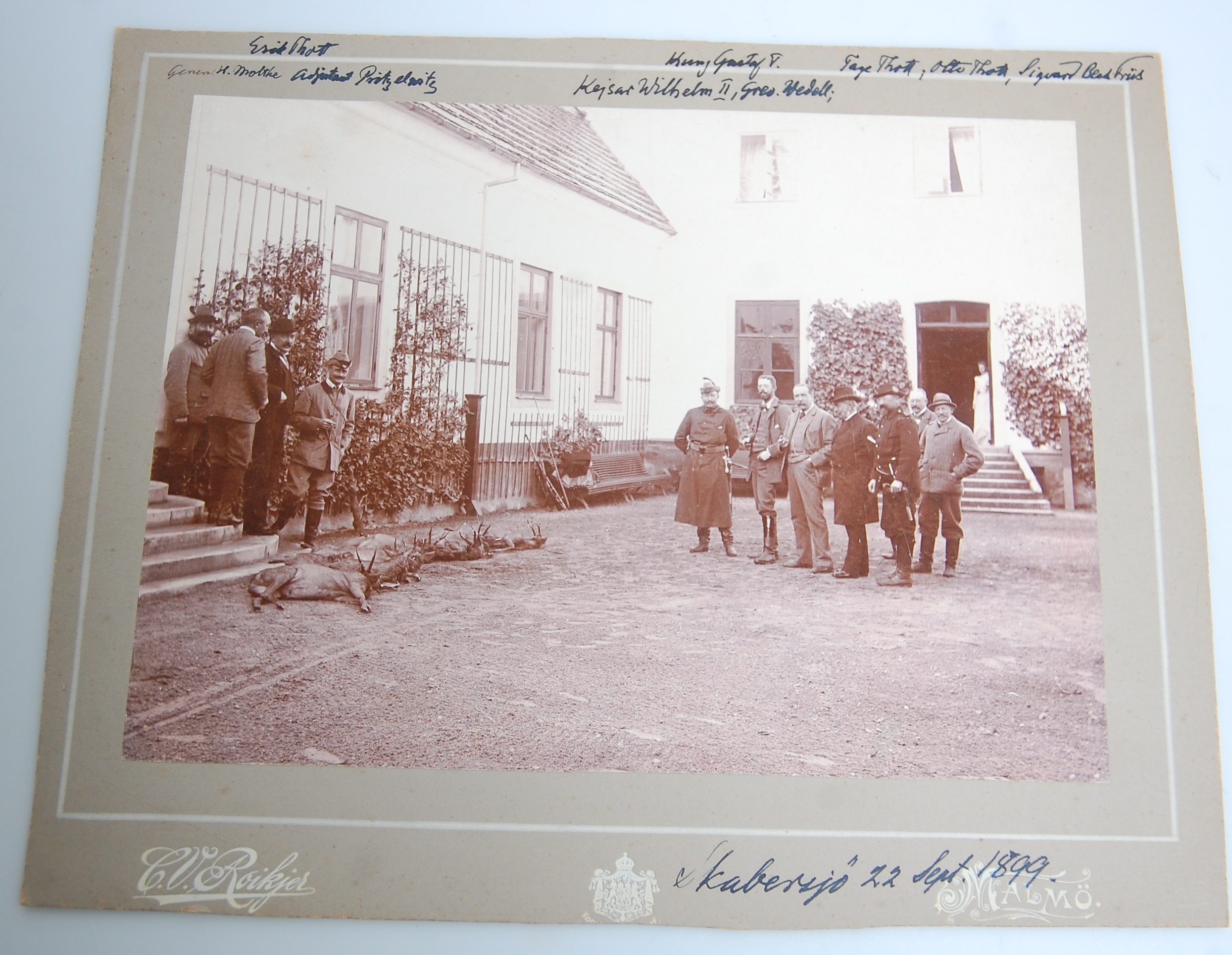 Images for 373308. PHOTOGRAPHS, 5 hunting at Skabersjö with Gustav V ...
