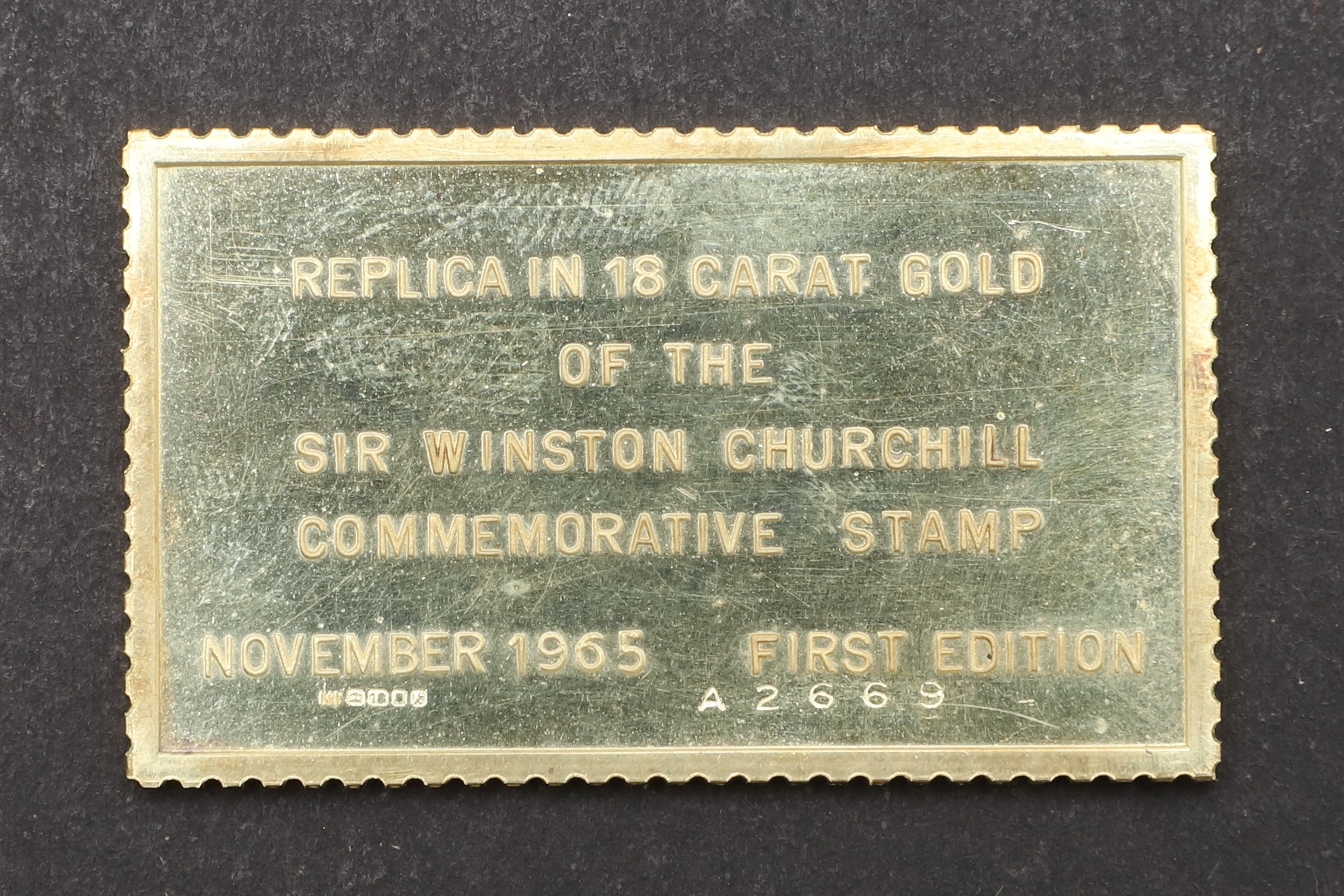 Images for 3734296. AN 18CT GOLD REPLICA OF THE 1965 COMMEMORATIVE ...