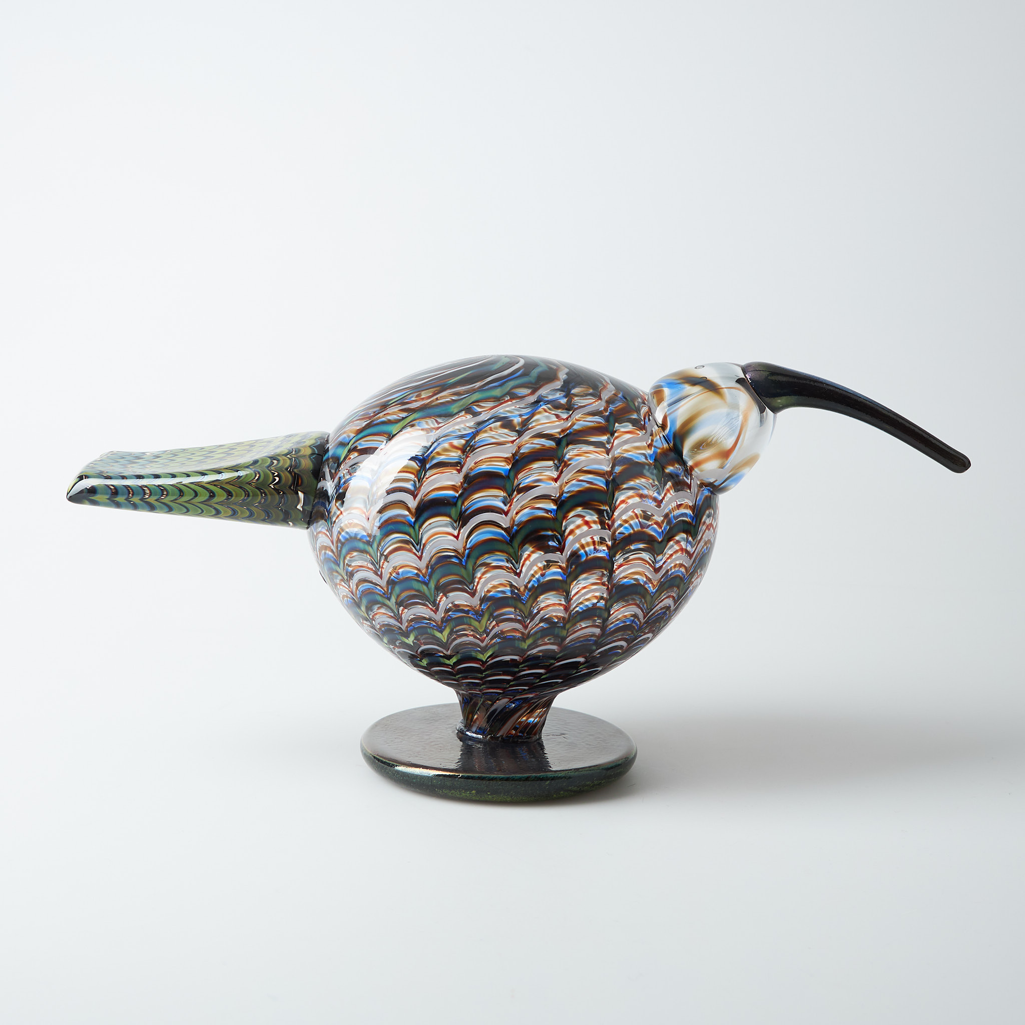 OIVA TOIKKA. A GLASS BIRD, “Willow curlew”, signed O. Toikka Nuutajärvi ...