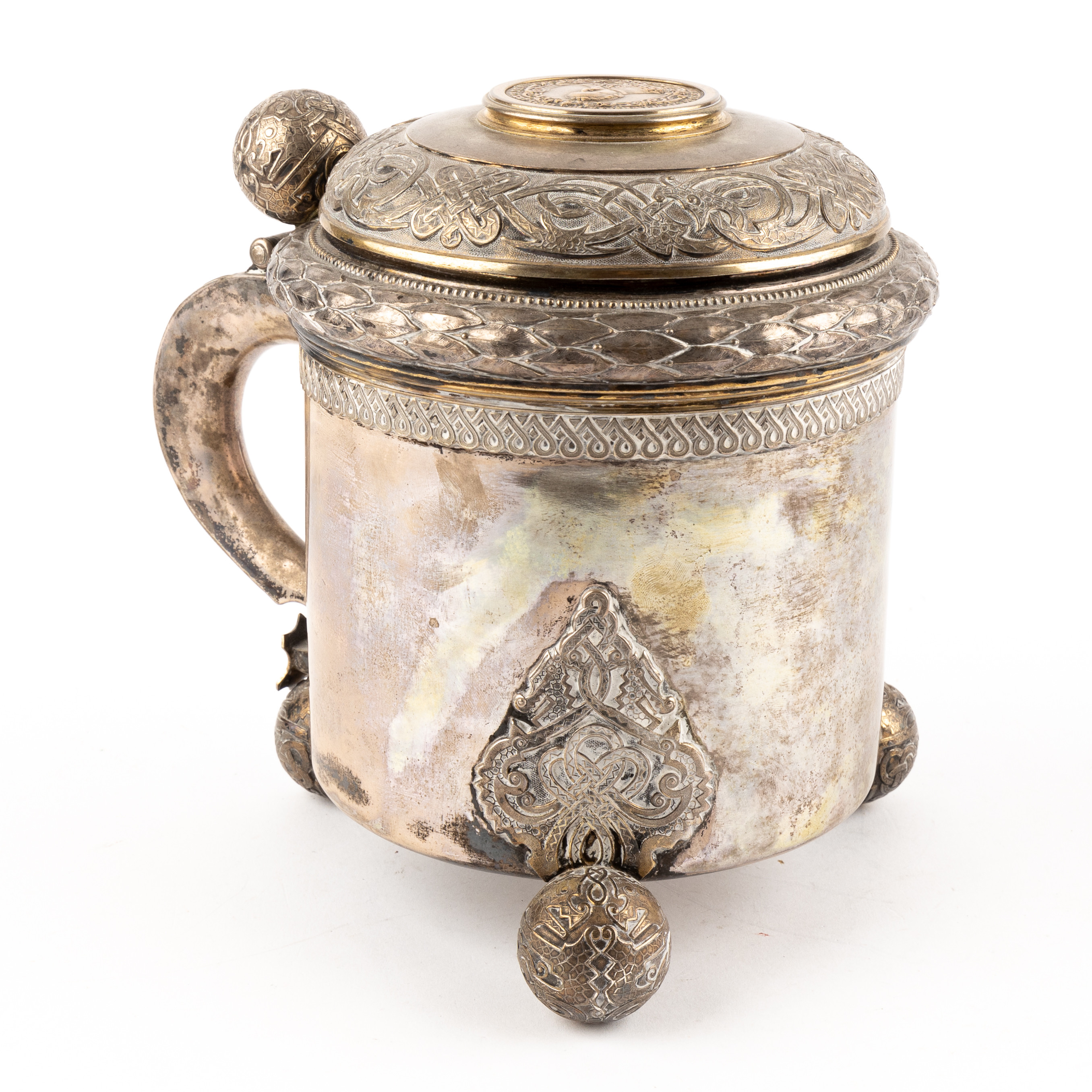 Images for 3794833. A MAGNIFICENT DRINKING POT, Baroque style, silver ...