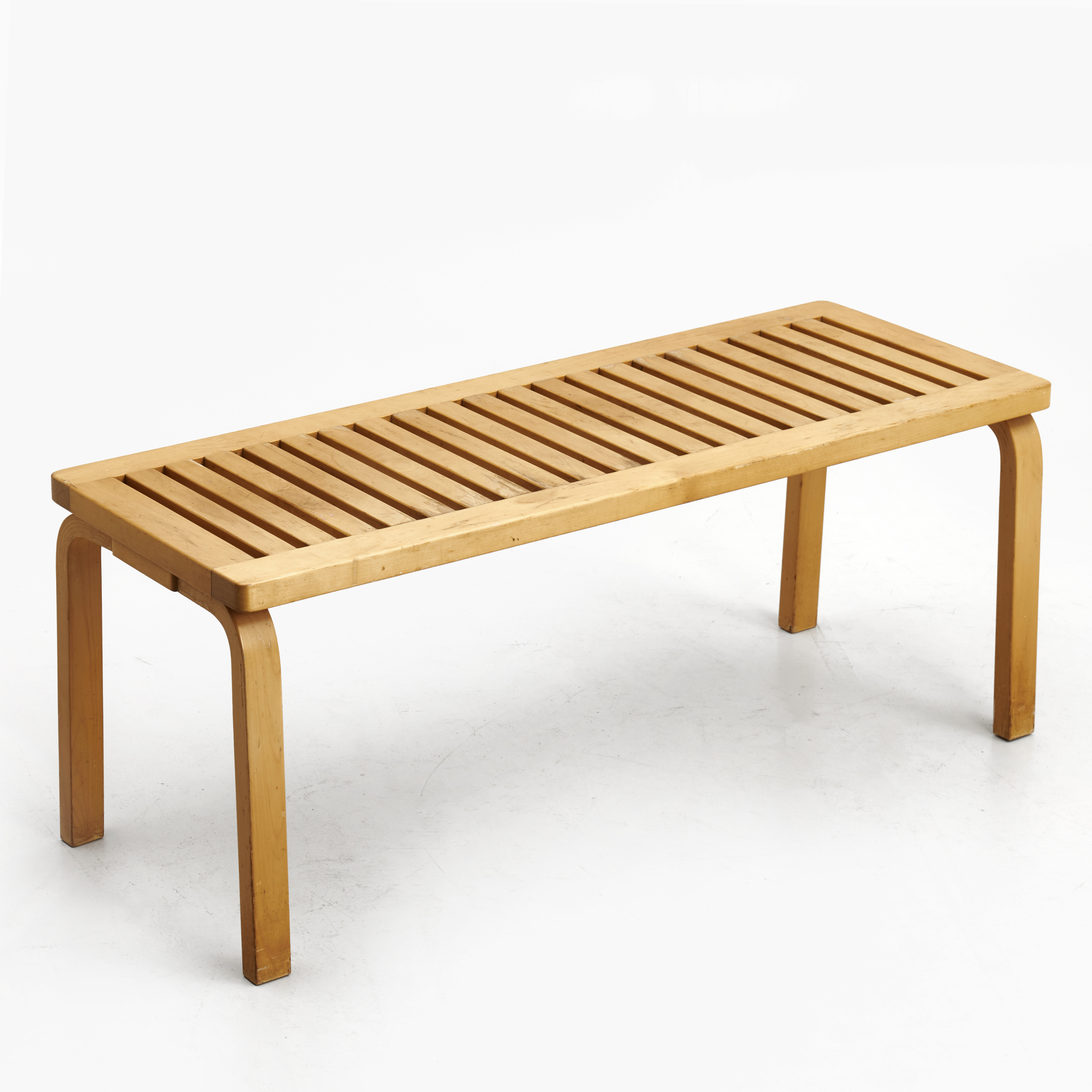 Images for 3800844. ALVAR WAVE. Bench, “153A”, Artek, birch. - Auctionet