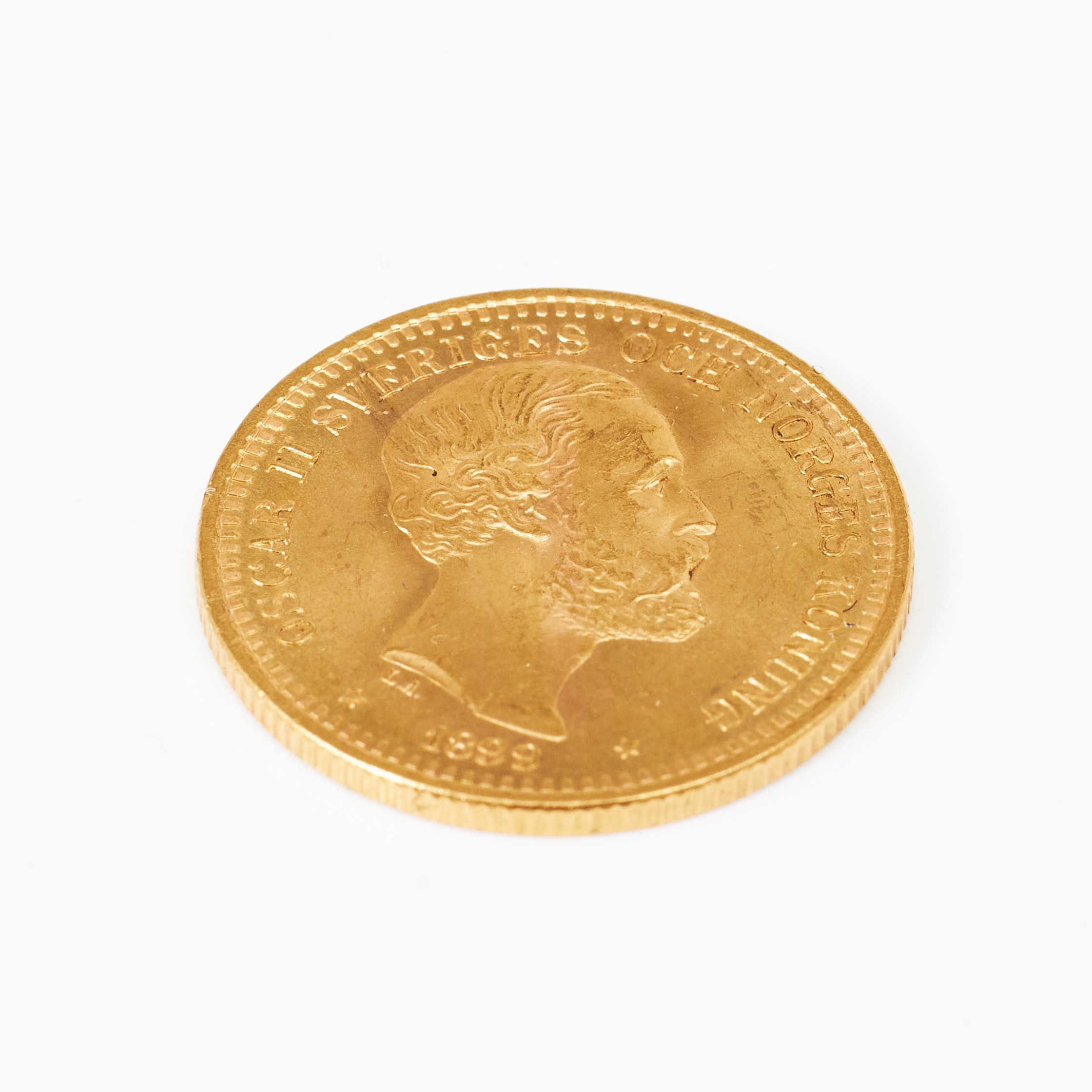 Images for 3850089. A 21.6k gold coin, SEK 20, Oscar II, King of Sweden ...