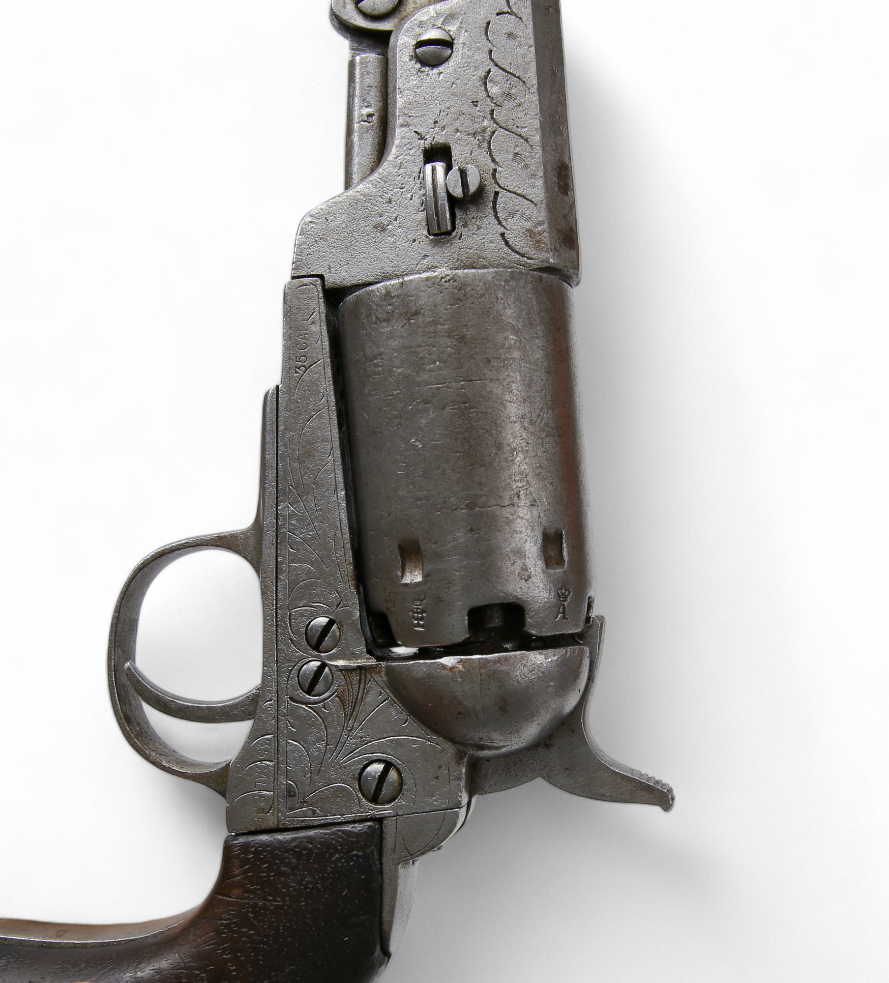 Images for 3875576. SLAG LOCK REVOLVER, Belgium, circa 1860s, Caliber ...