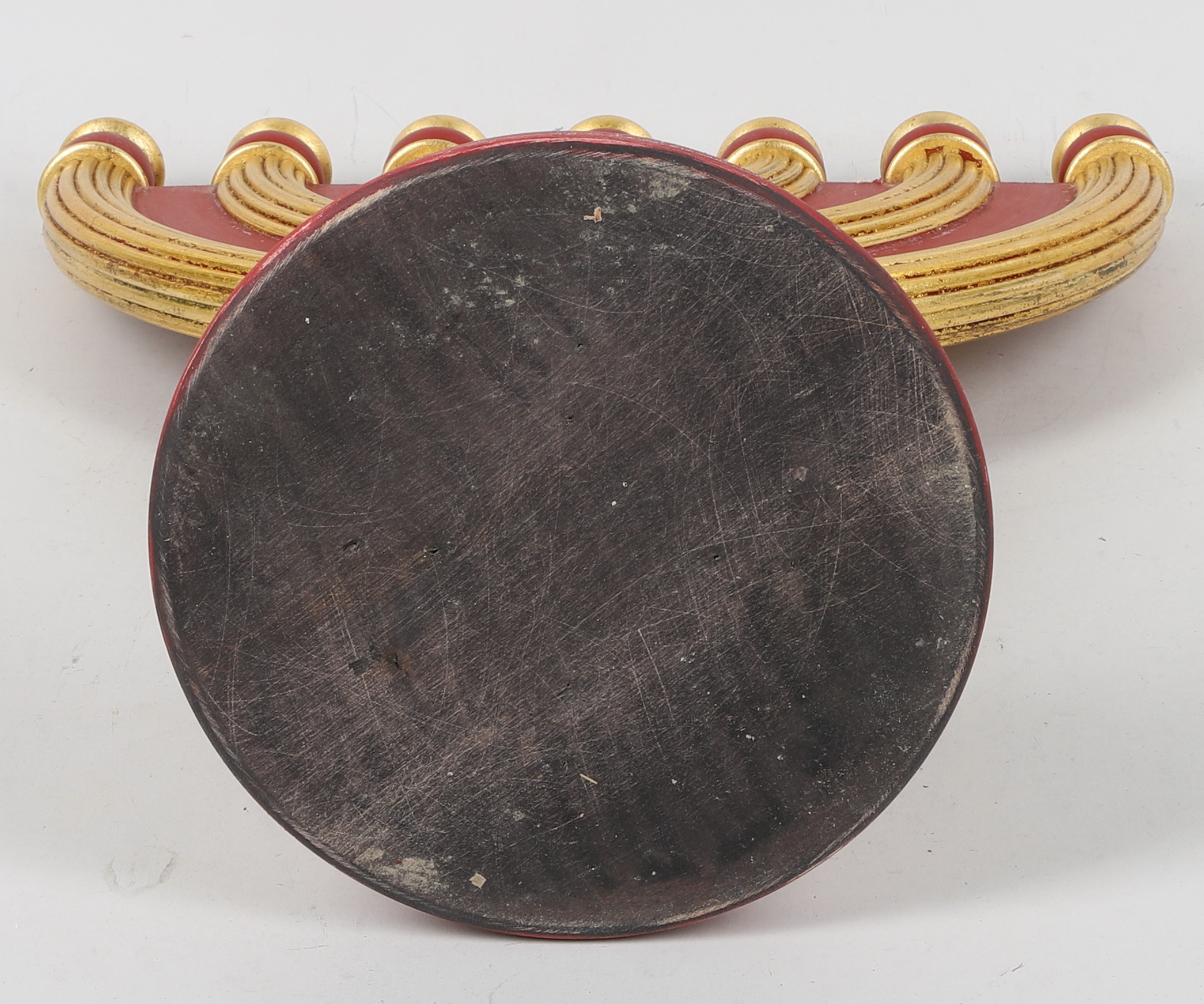 Images for 3927916. A 'Bergsmansstake' 7-arm candlestick, painted wood ...