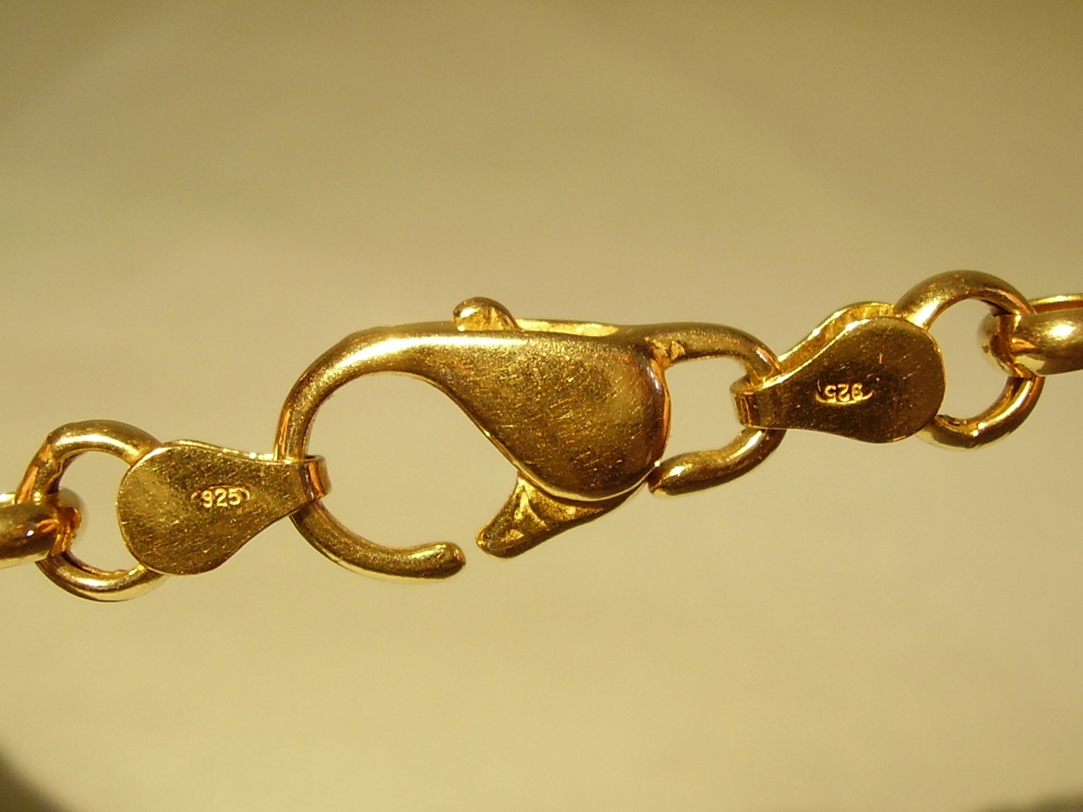 Images for 393606. SOLID PATRIZIER CHAIN Pea chain silver gold plated ...