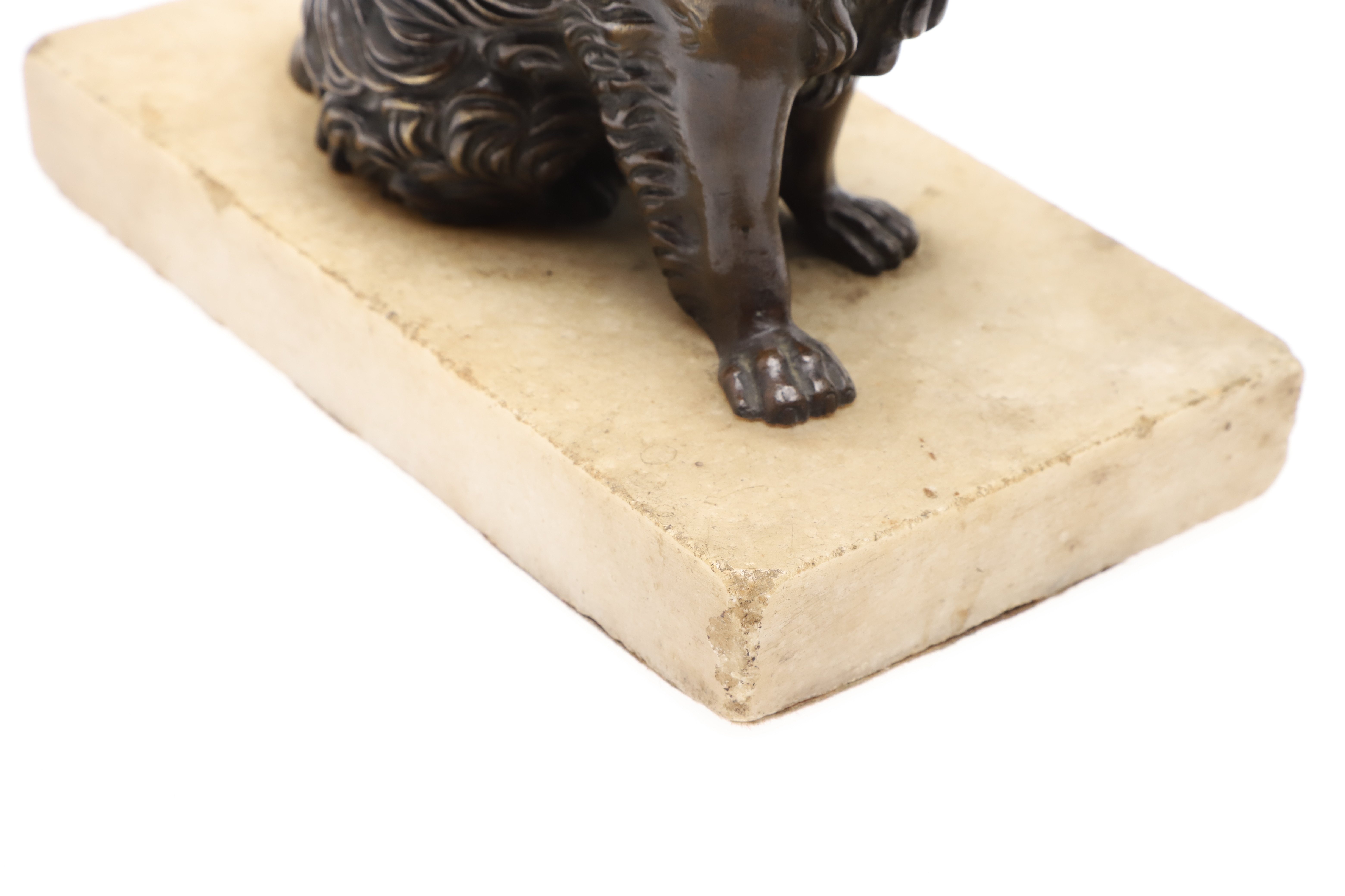 Images for 3938701. A 19TH CENTURY BRONZE OF A SEATED SPANIEL WITH ...