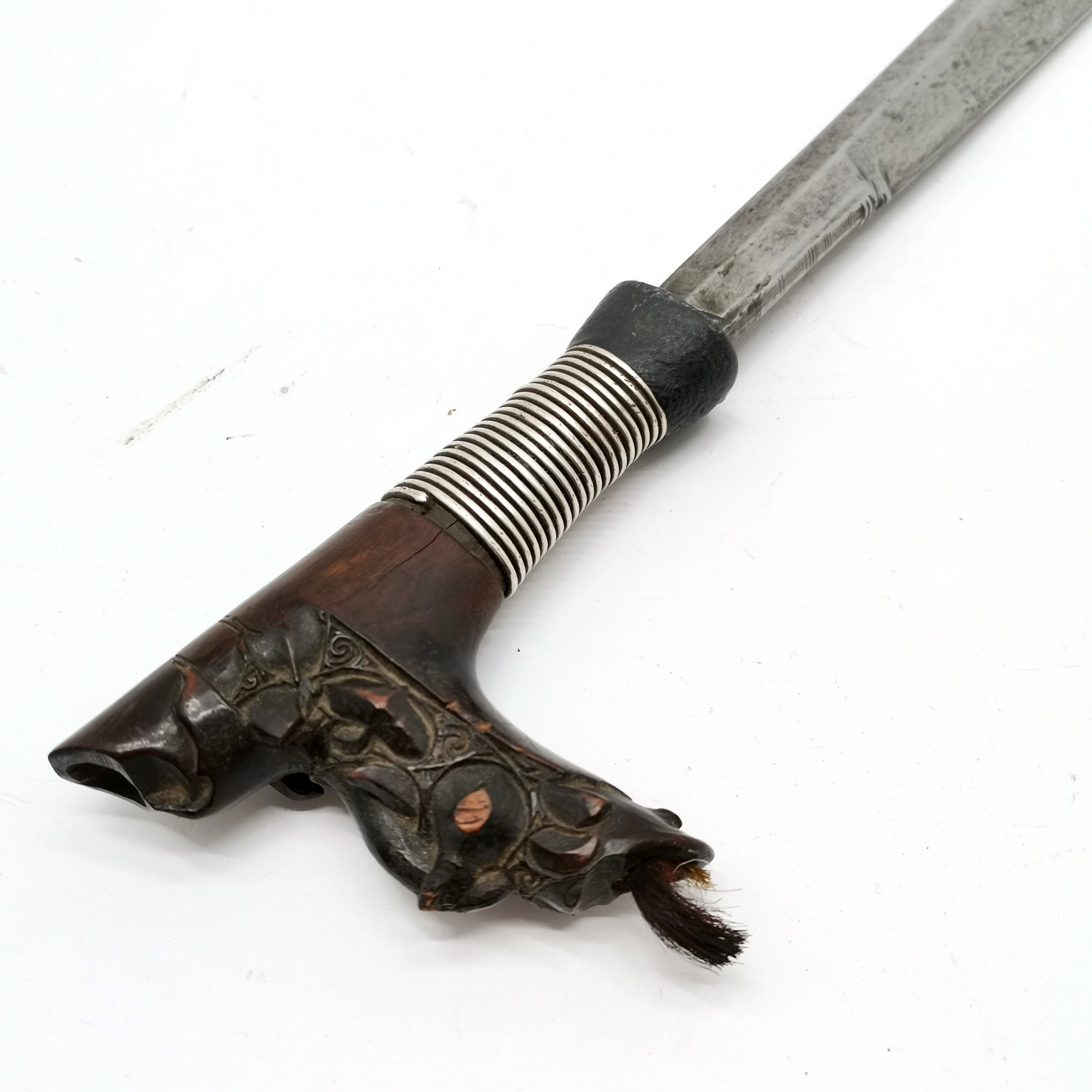 Images for 3952272. 19TH CENTURY BORNEO DAYAK MANDAU SWORD WITH WOODEN ...
