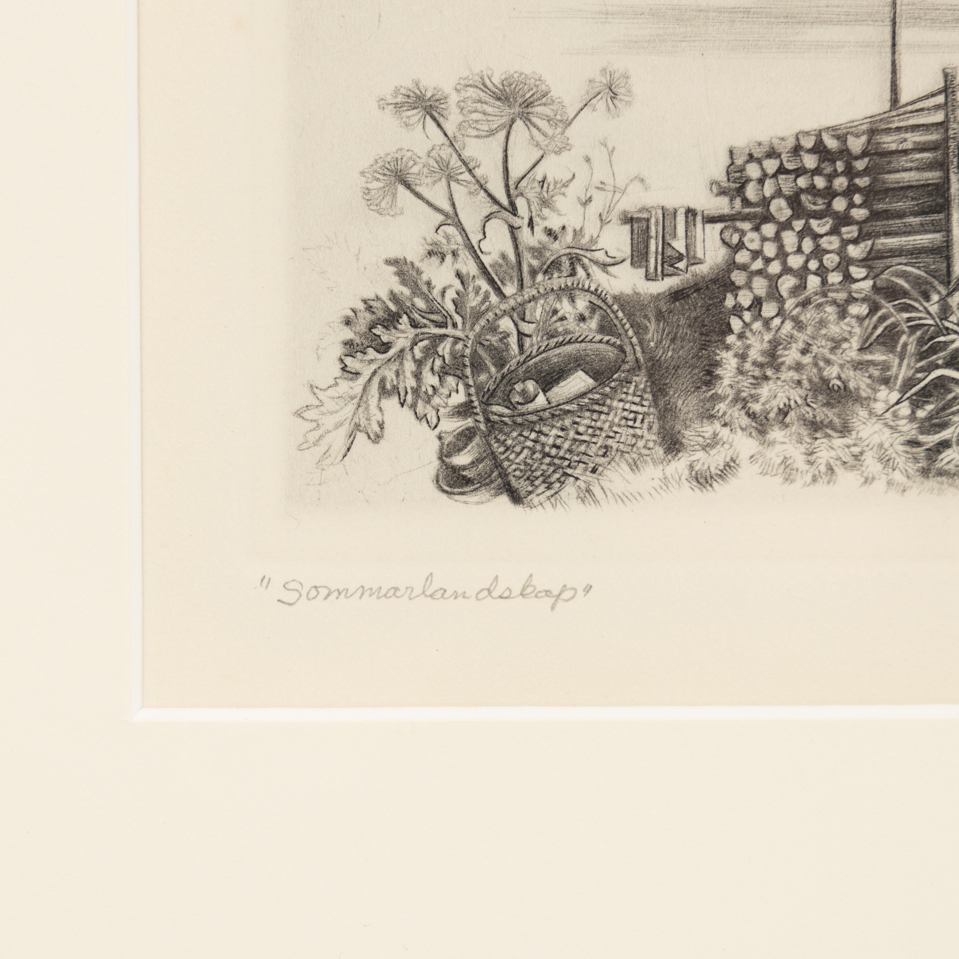 Images for 3979729. STIG BORGLIND. “Summer landscape” graphic sheet, signed with monogram ...