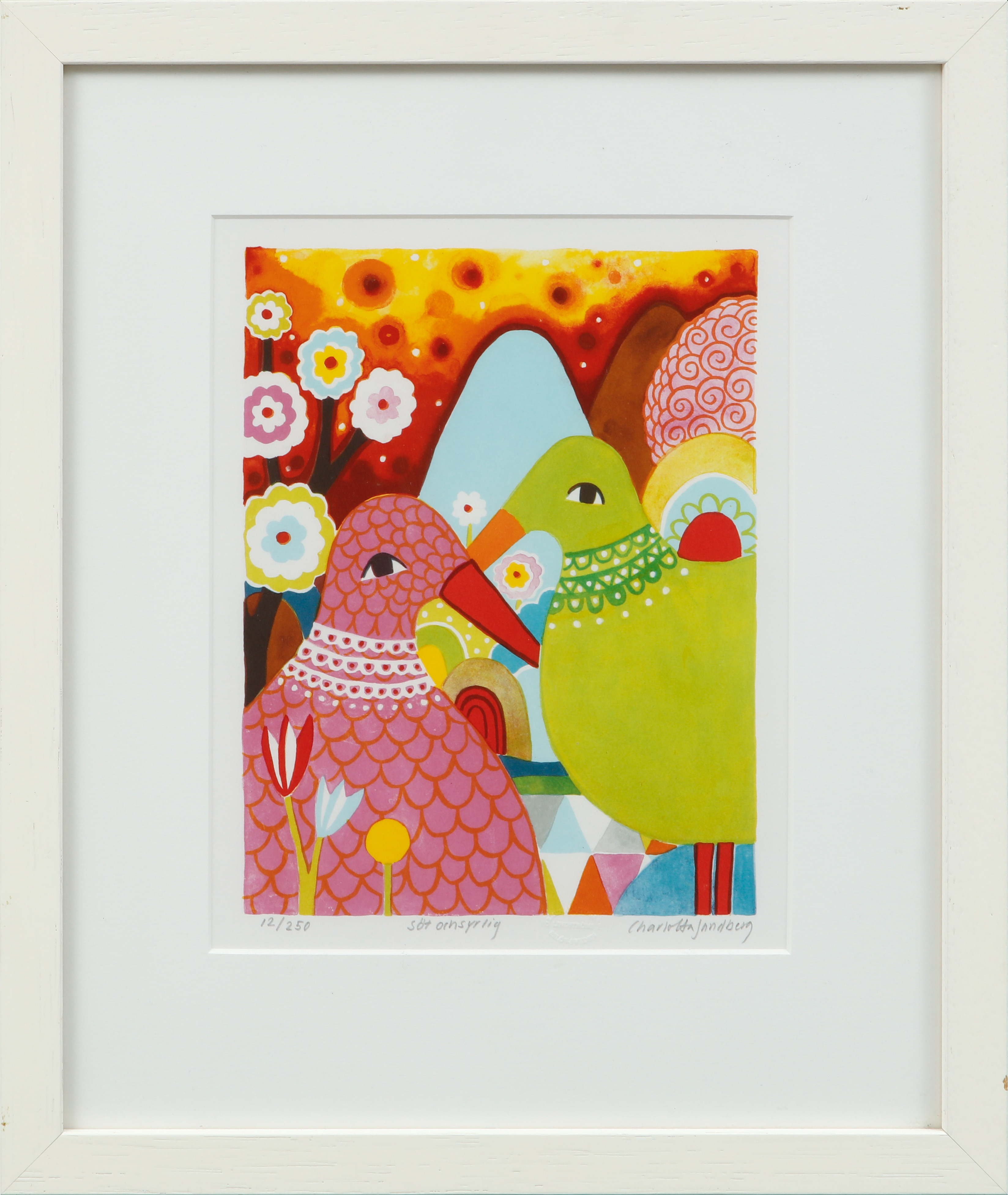 Images for 4009025. CHARLOTTA SANDBERG. Lithograph in colours, “Sweet ...