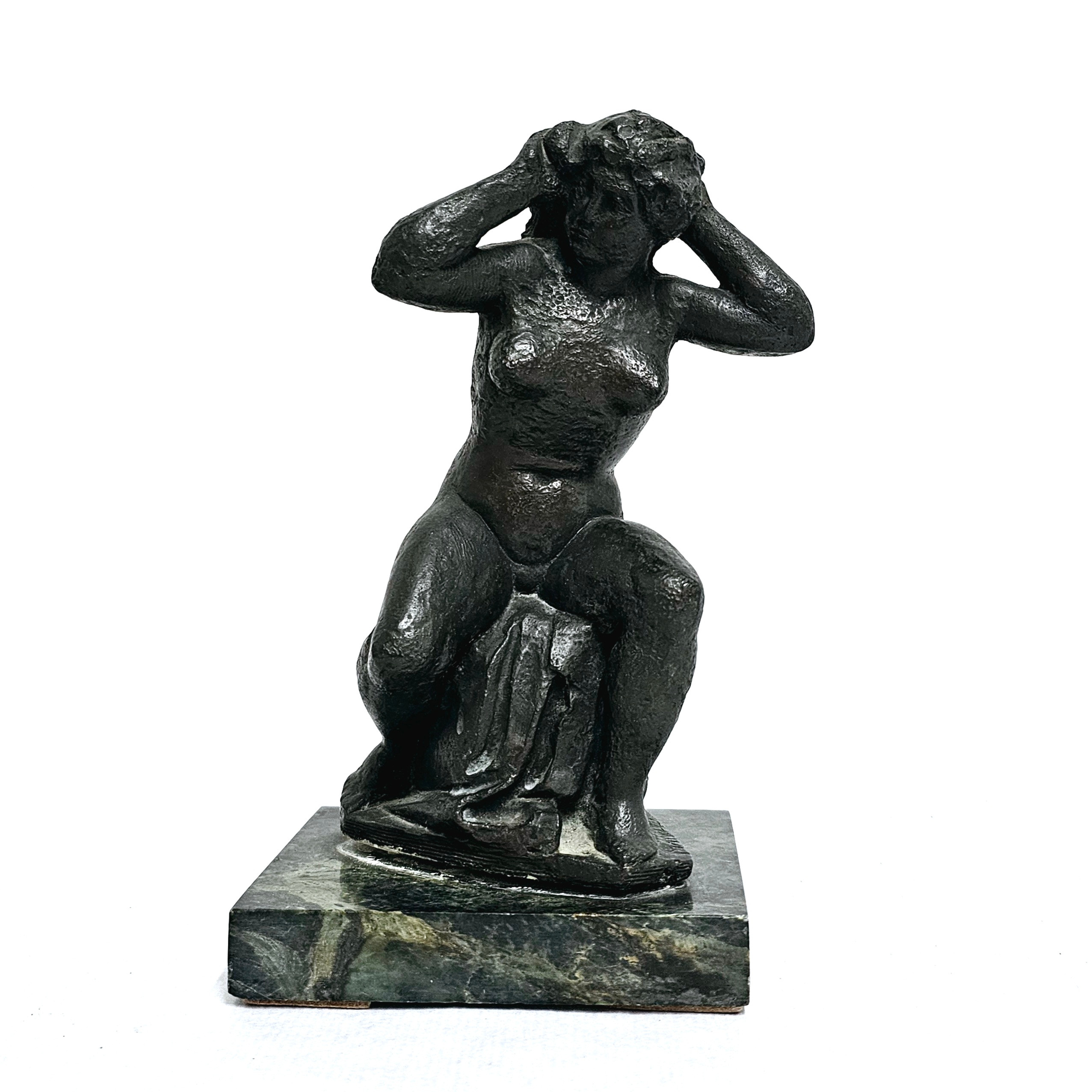 Images for 4013055. MANOLO HUGUÉ. Seated woman. Bronze sculpture on ...