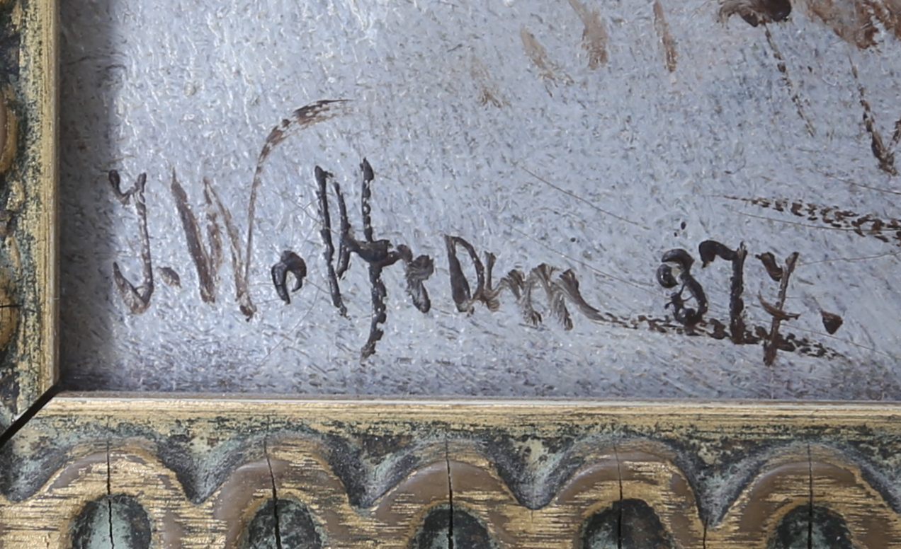 Images for 402573. JOSEPH WOLFRAM. Winter landscape, oil on canvas ...