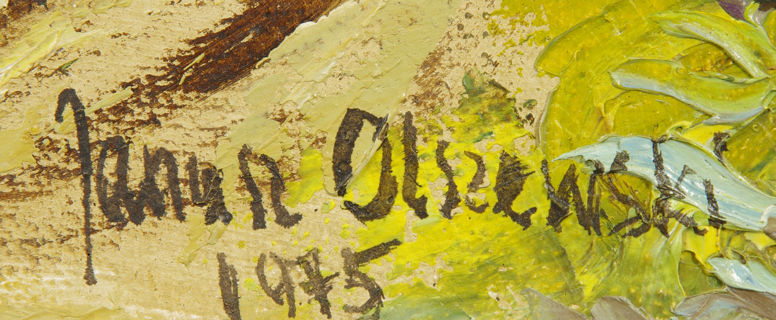 Images for 403241. JANUSZ OLSZEWSKI. landscape with trees, oil on ...