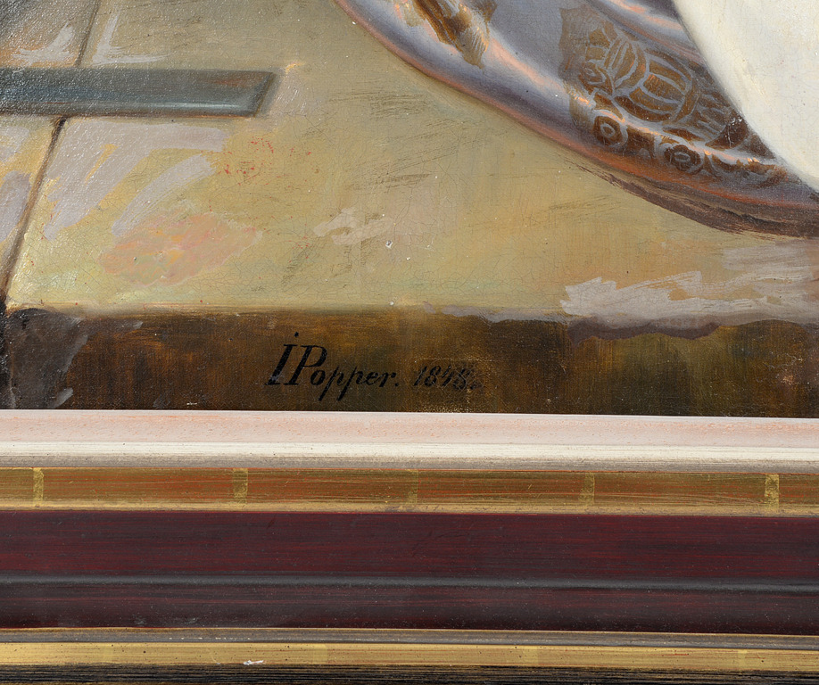 Billeder til 403843. ISIDOR POPPER. Minstrel ved slottets kampe. Kvinde ...