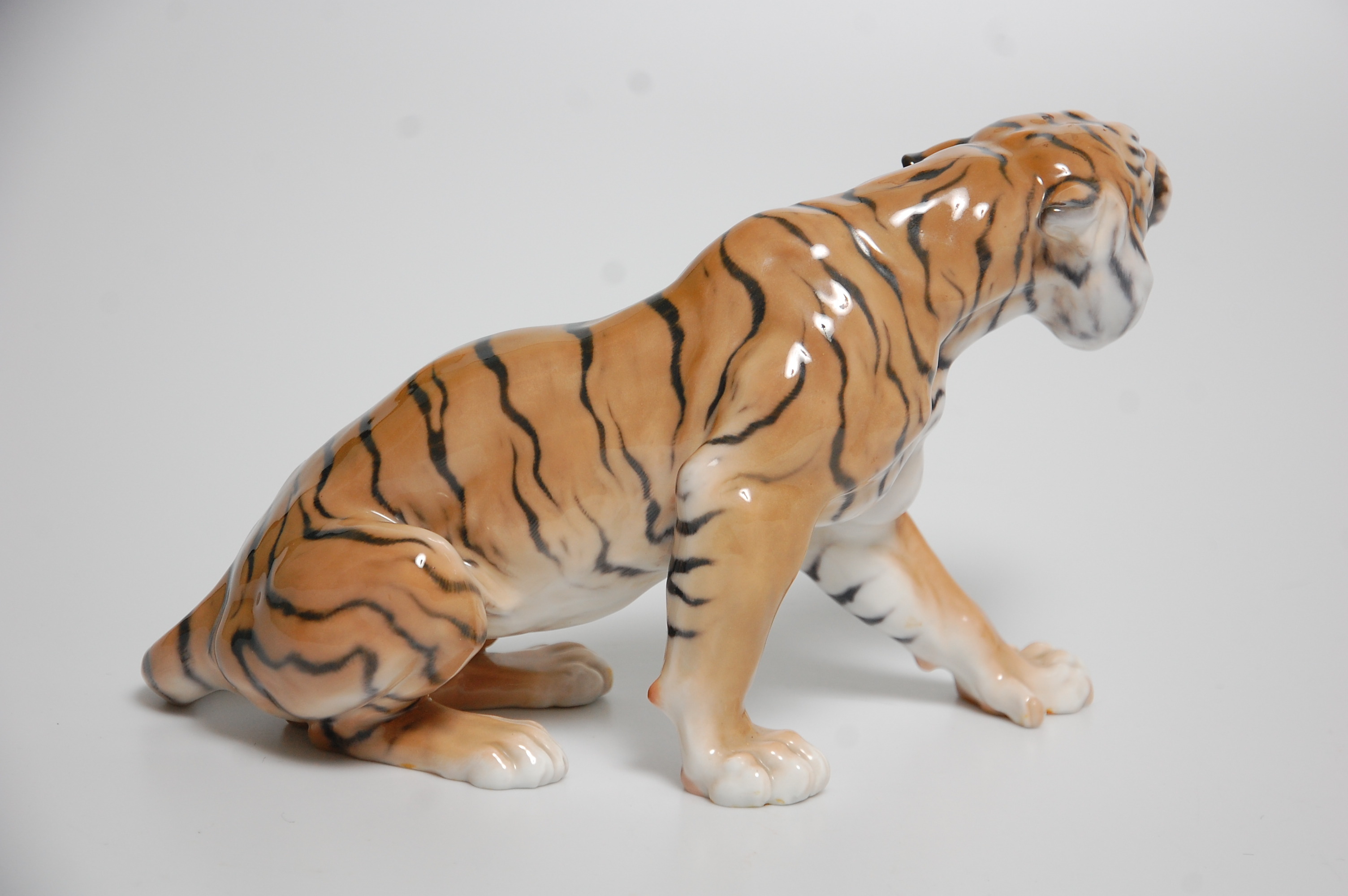 Images for 406627. FIGURE, porcelain, Bengal tiger Bing & Gröndahl ...