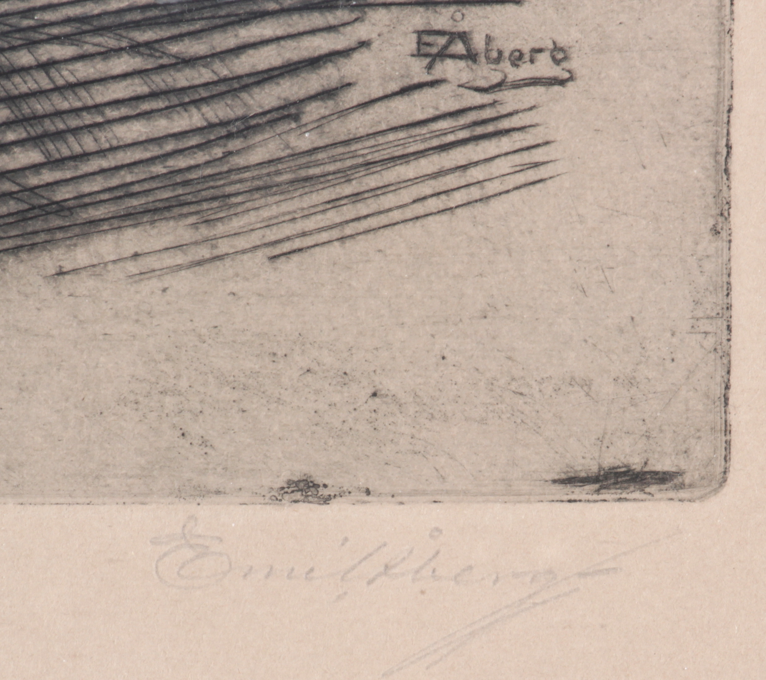 Images for 408858. EMIL ÅBERG. Etching, "Notes as advice" signed ...