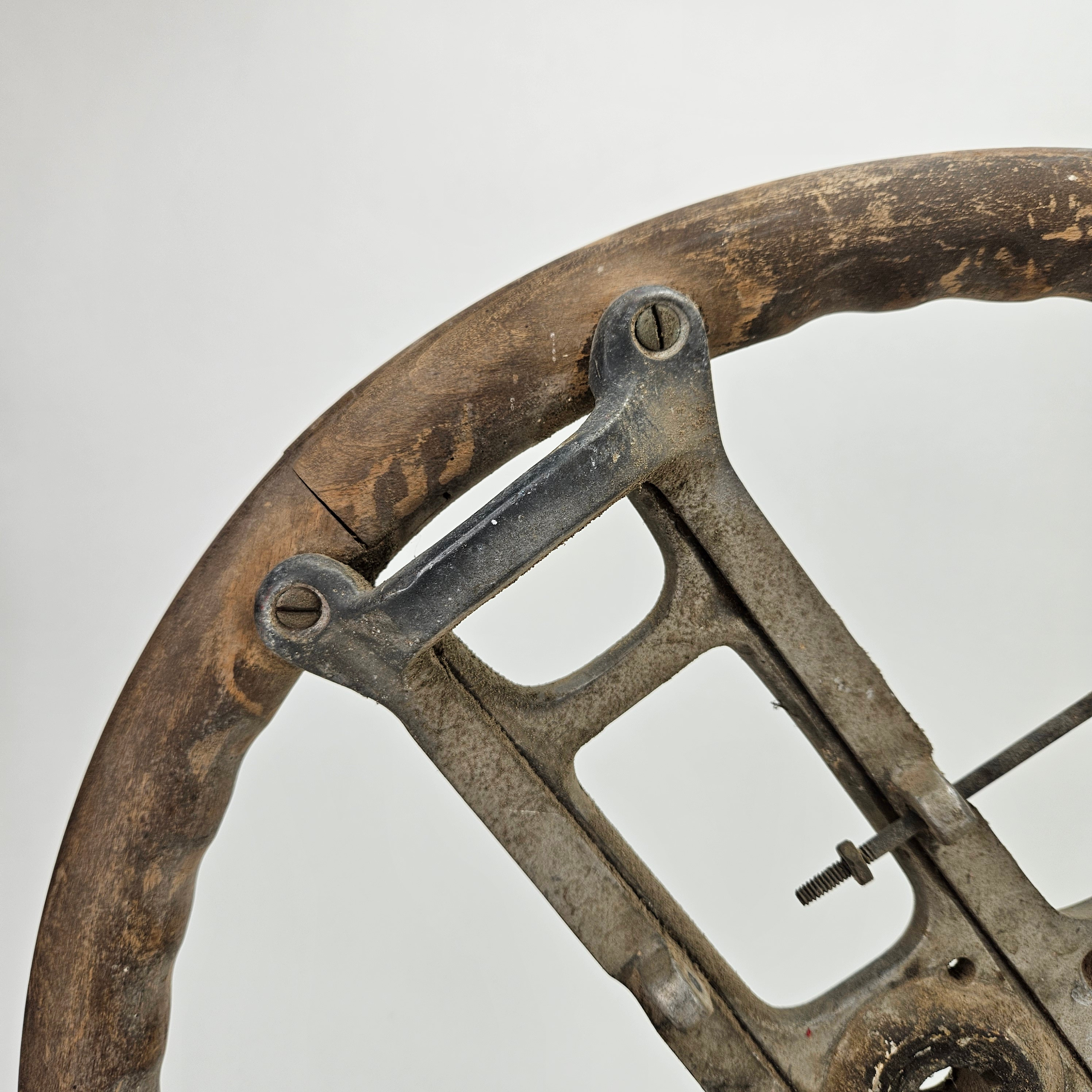 Images for 4103304. Steering wheel, wood and metal, probably, “Fat Man”, Neville, T-Ford/Dodge ...