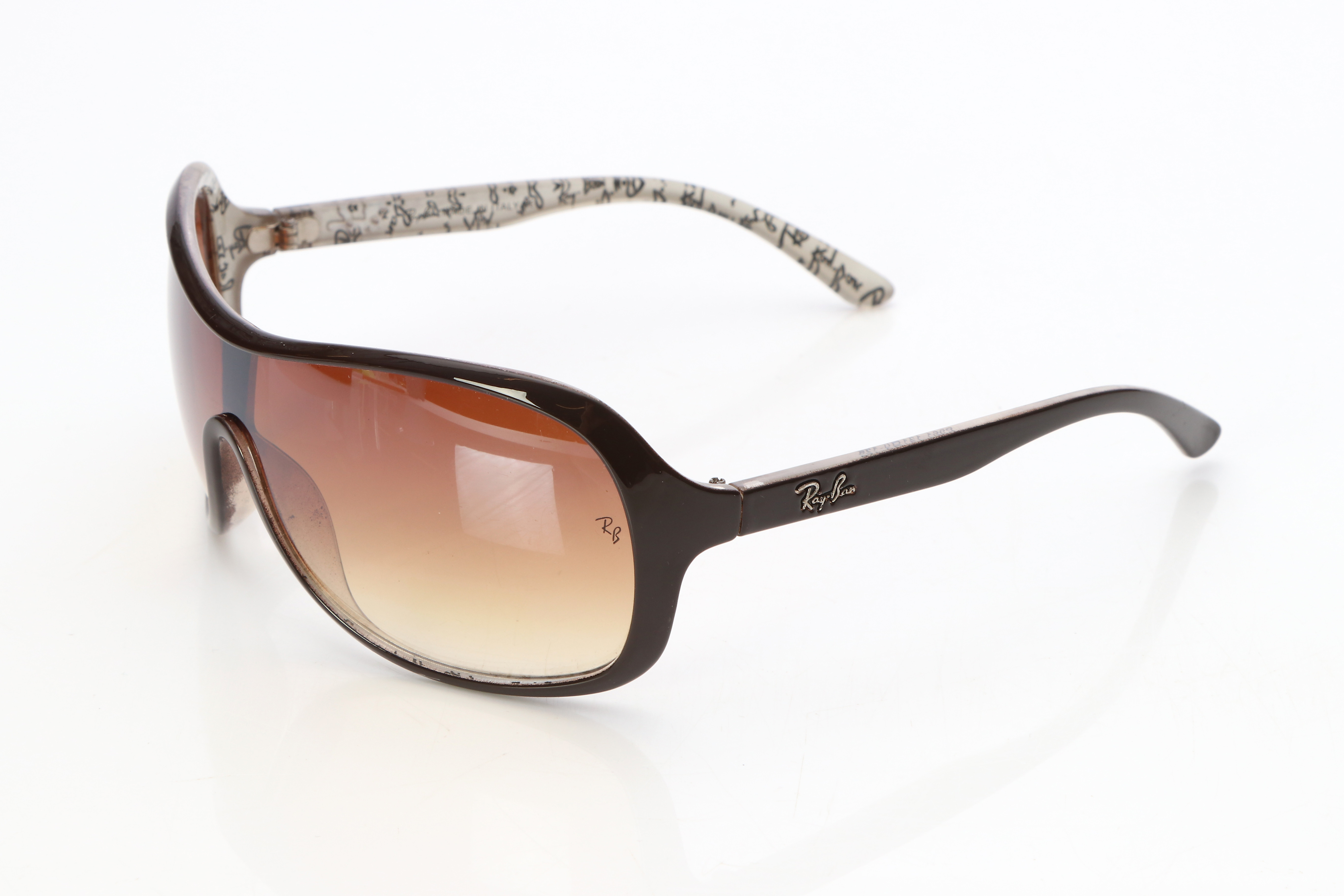 Images for 4134553. RAY-BAN, SUNGLASSES. Brown plastic, inside with Ray ...