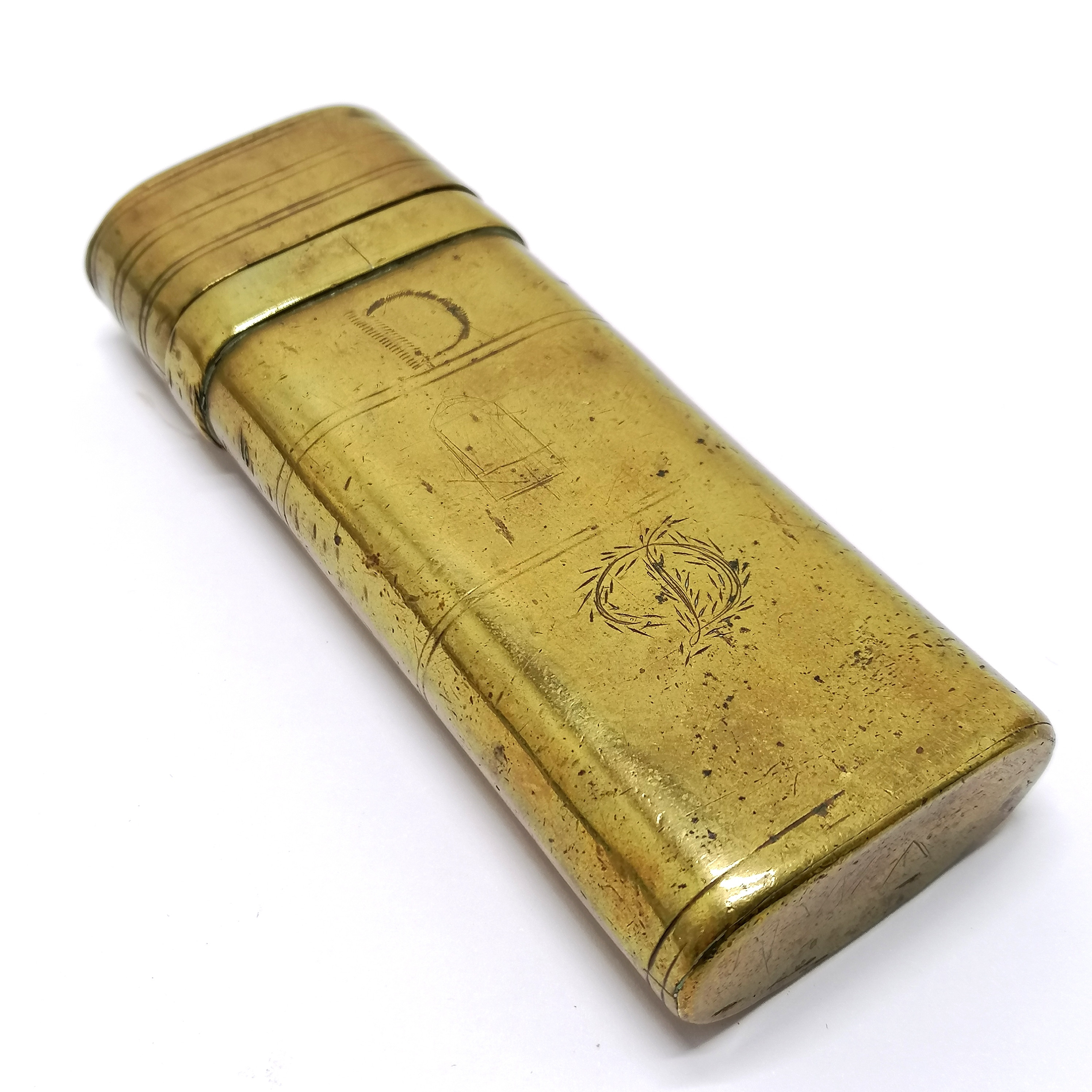 Images for 4134938. ANTIQUE MASONIC BRASS BOX ENGRAVED WITH NAME THOMAS ...