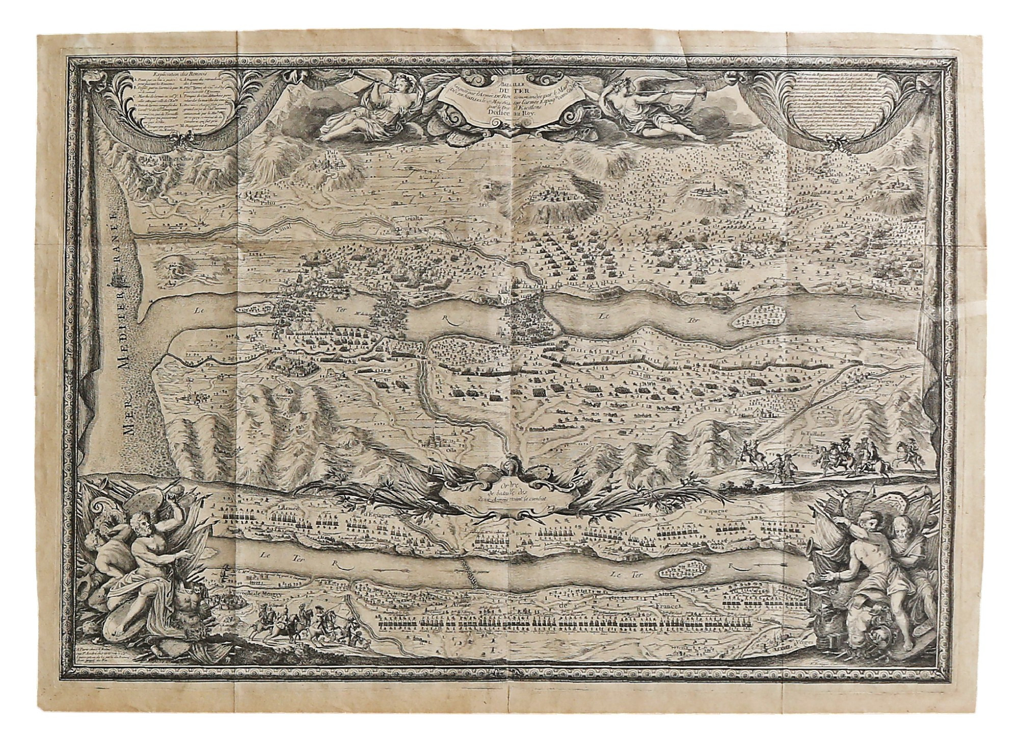 Images for 4161251. “Batalla del Ter”, military map of the battle ...