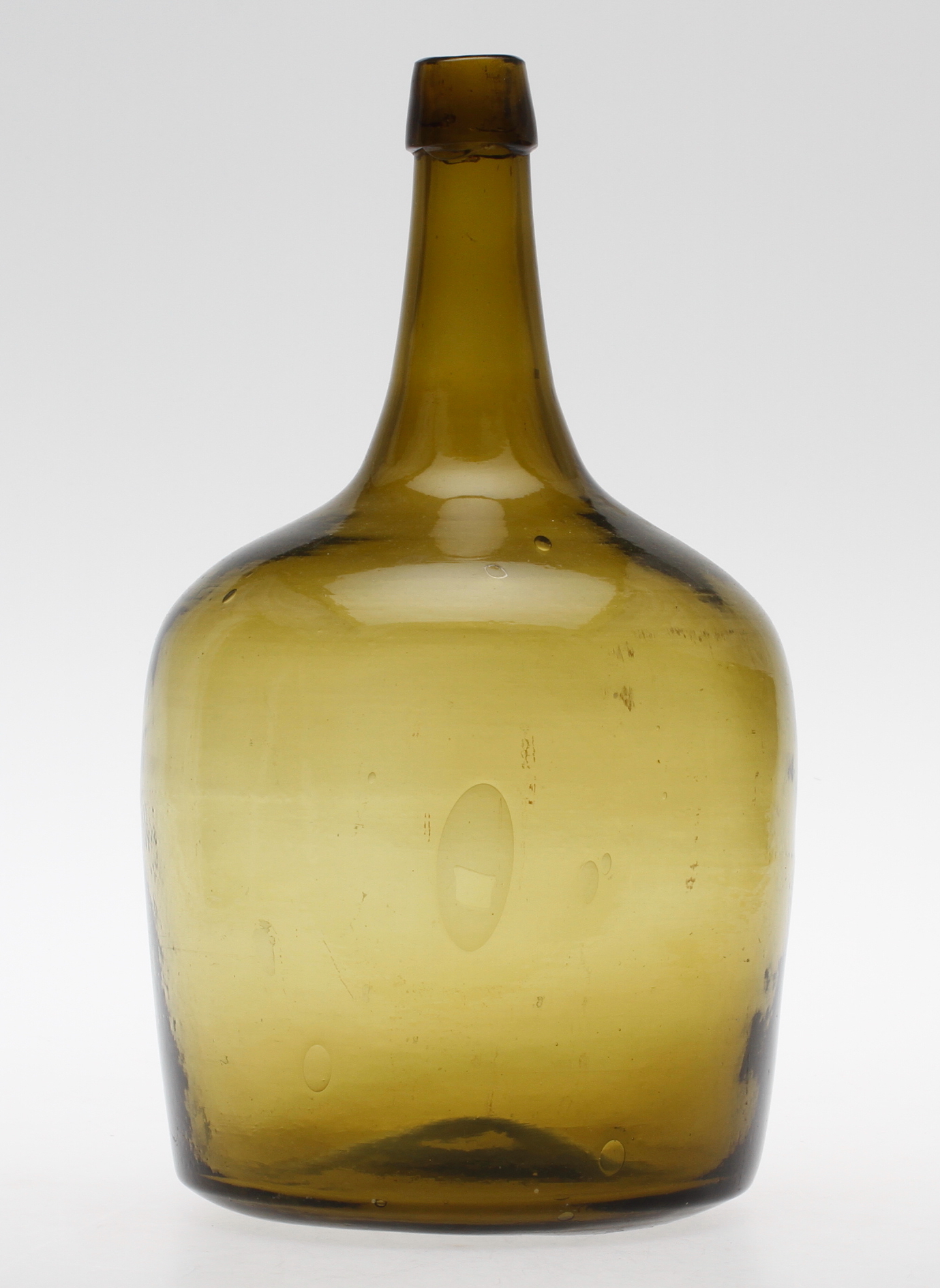 FLASKA, glas, 1700/1800-tal. Glas - Övrigt - Auctionet