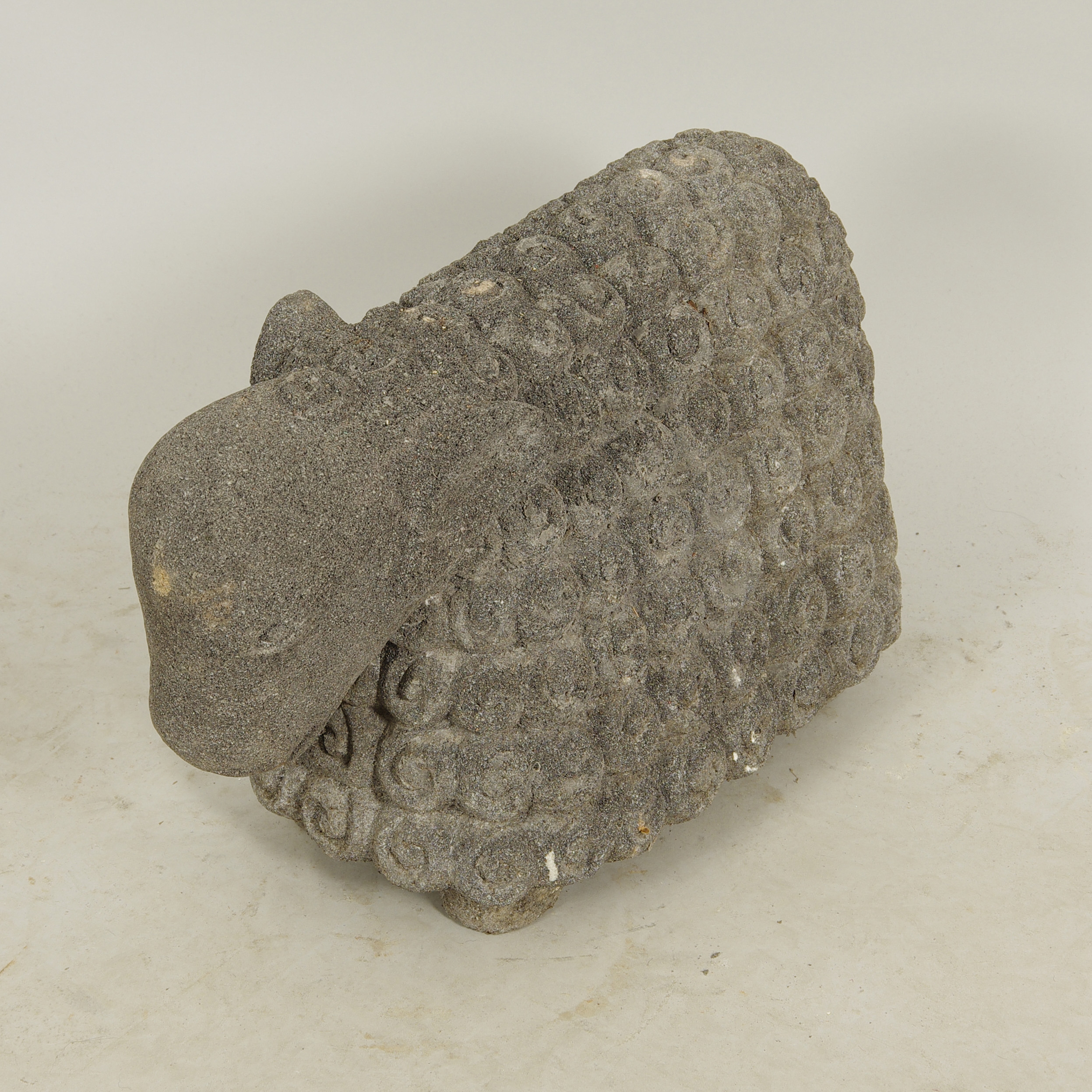 Images for 418985. SCULPTURE, sheep, lava stone. - Auctionet