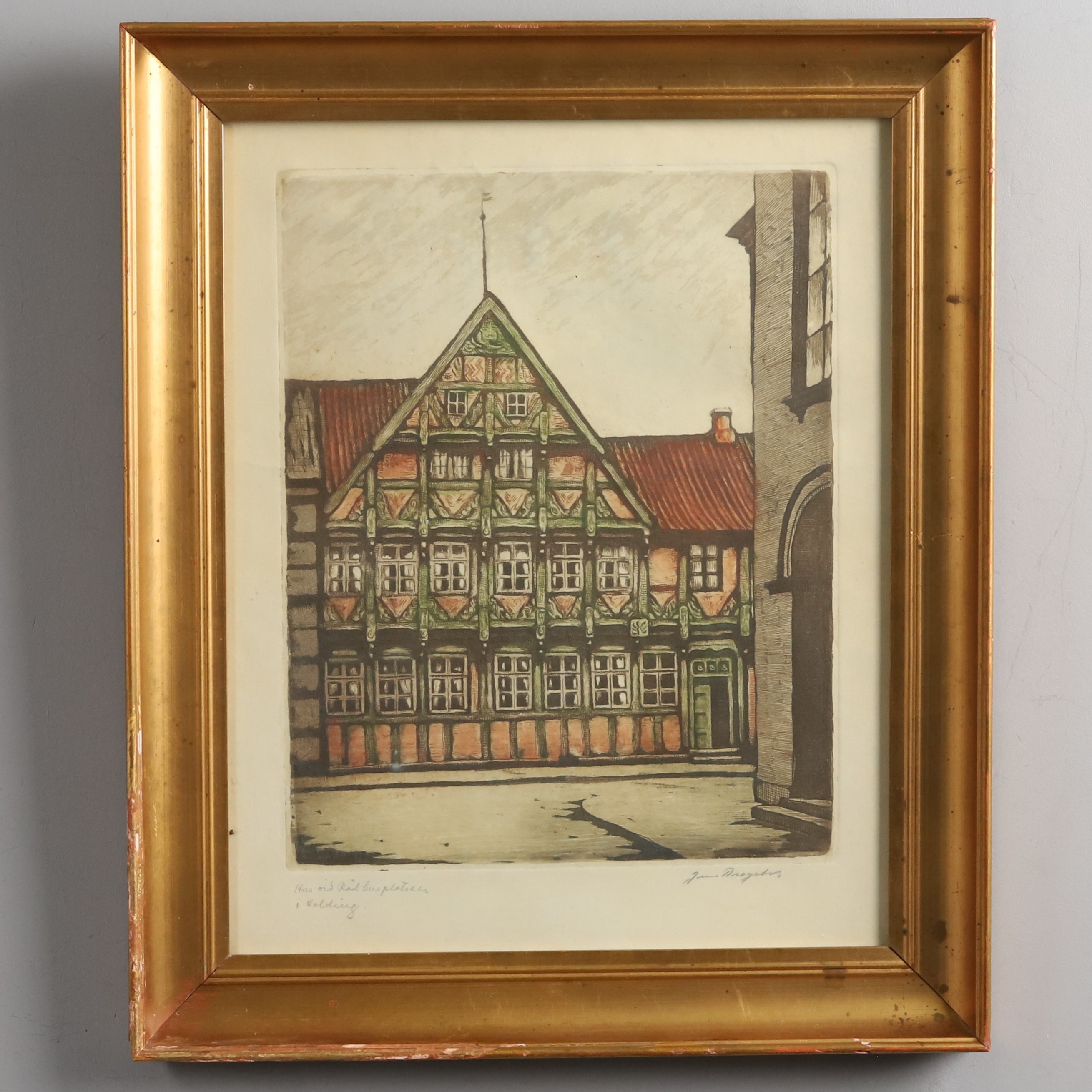 Images for 4235025. UNIDENTIFIED ARTIST, LITHOGRAPH IN COLOUR, “House ...