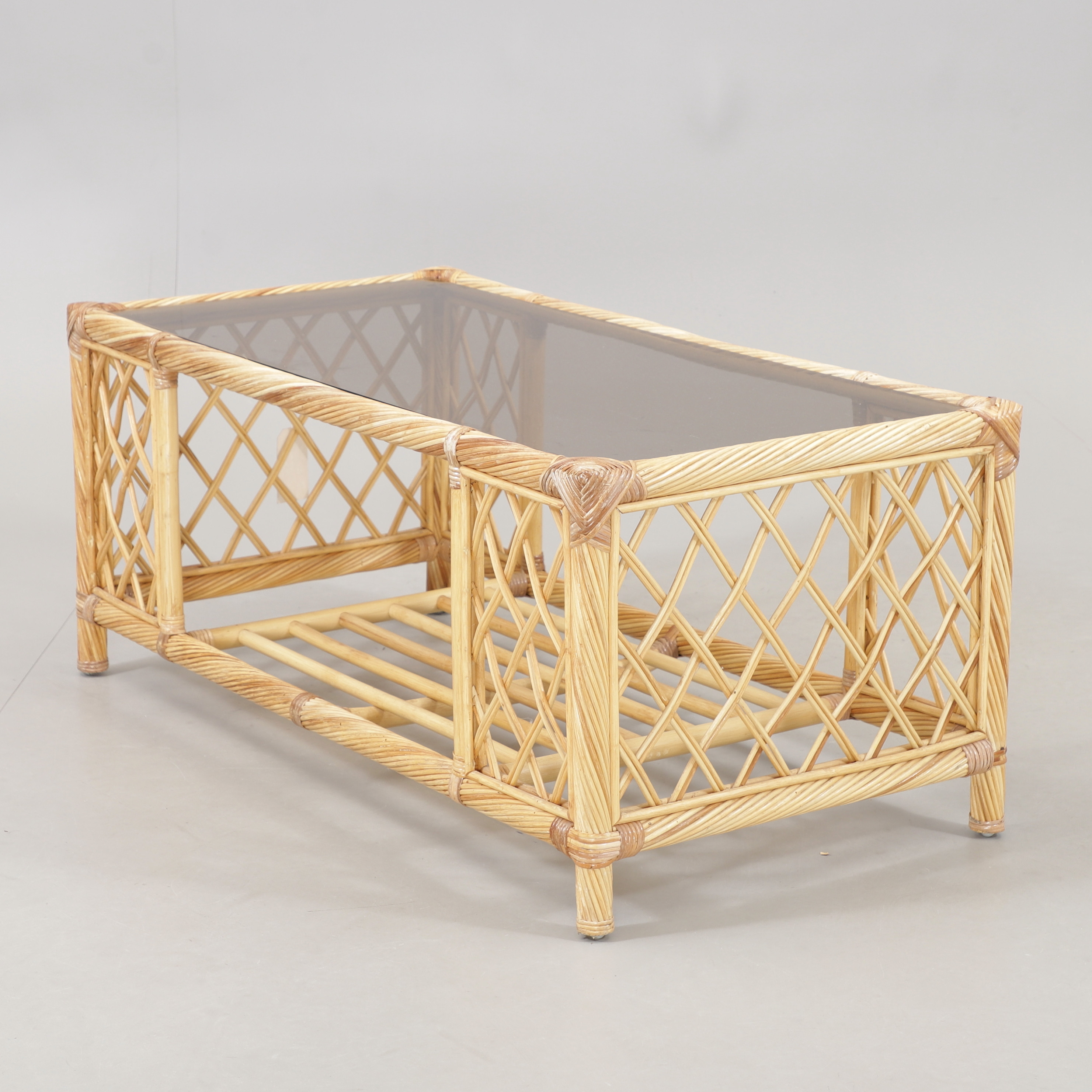 SOFFBORD, Rotting/glas, 1980-tal. | Barnebys