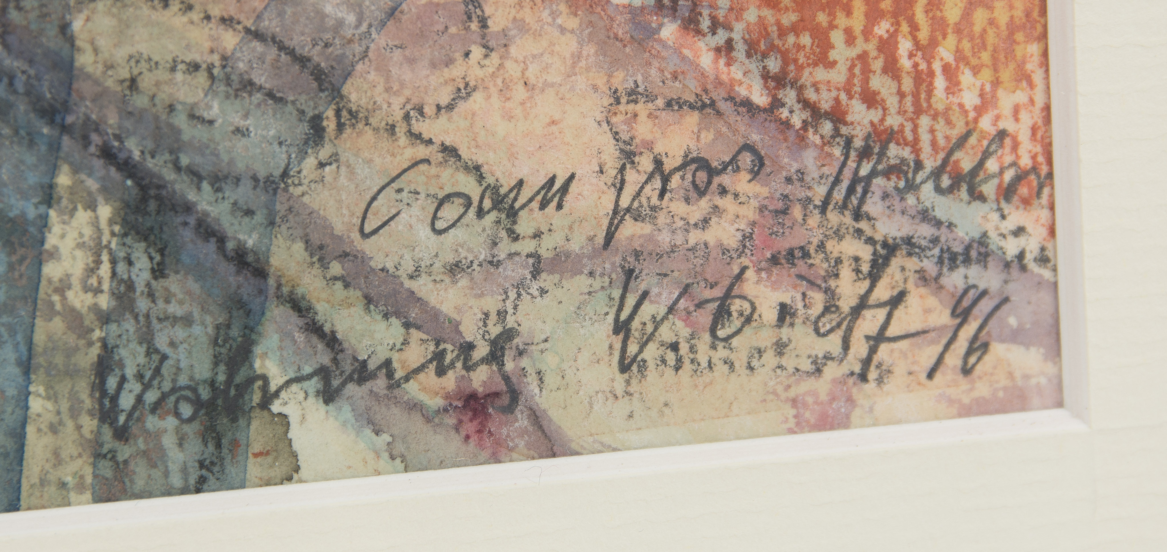 Images for 426770. WERNER DIETZ. "City/Roofs", watercolor and charcoal ...