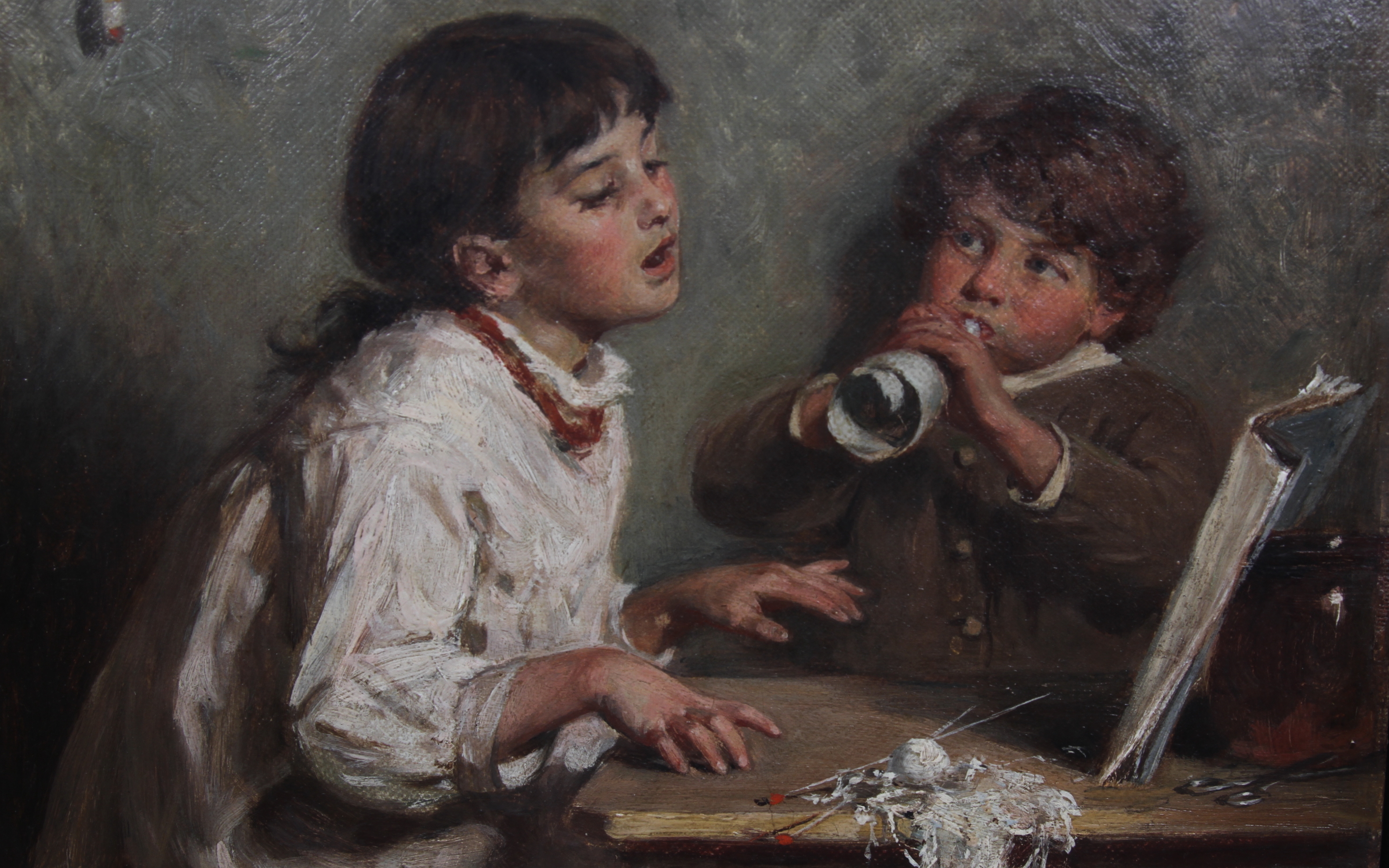 Images for 42752. EDWIN THOMAS ROBERTS. "The duet", England, oil on ...