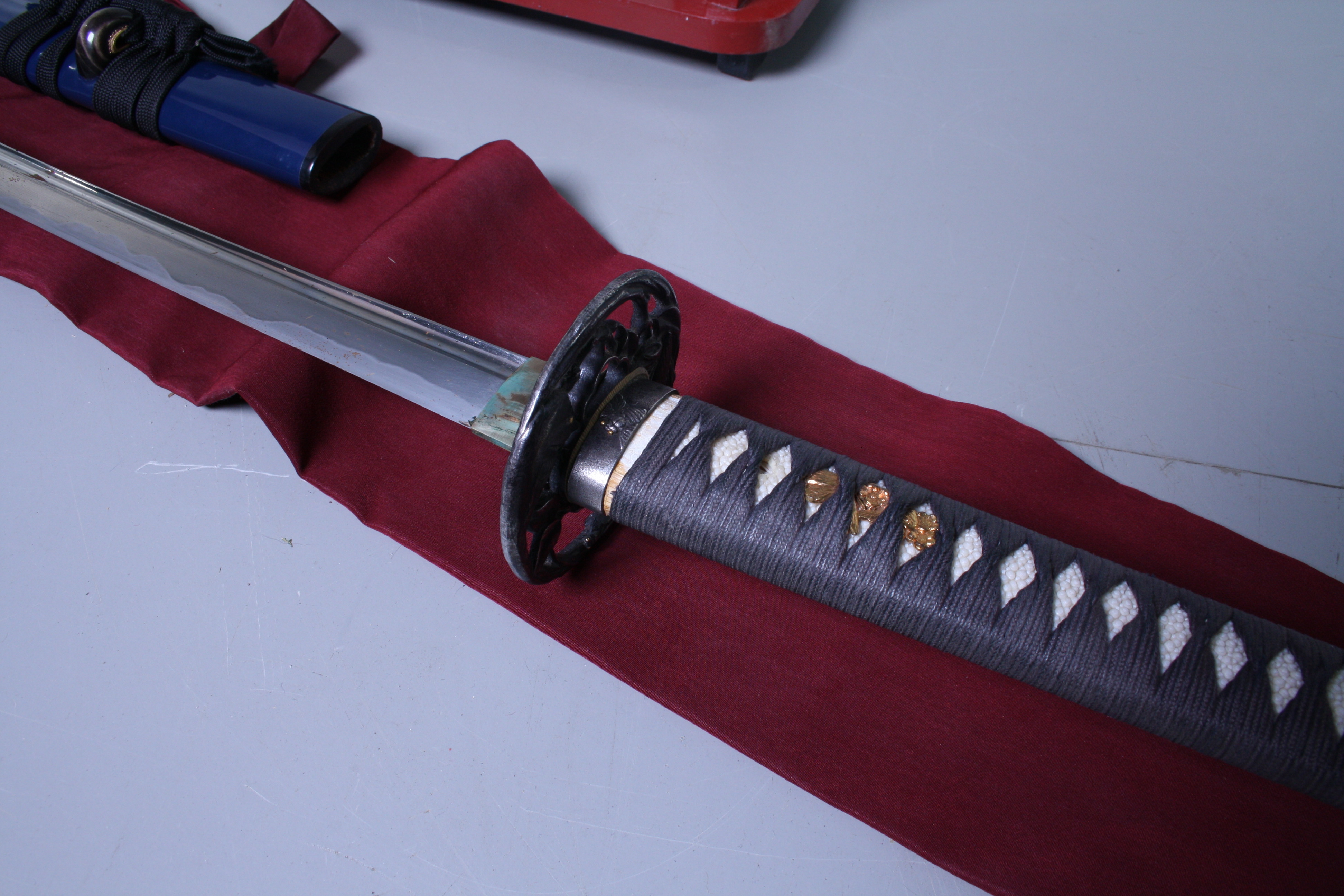 Billeder til 428160. SAMURAI SVERD med skede & stativ, Golden Oriole ...