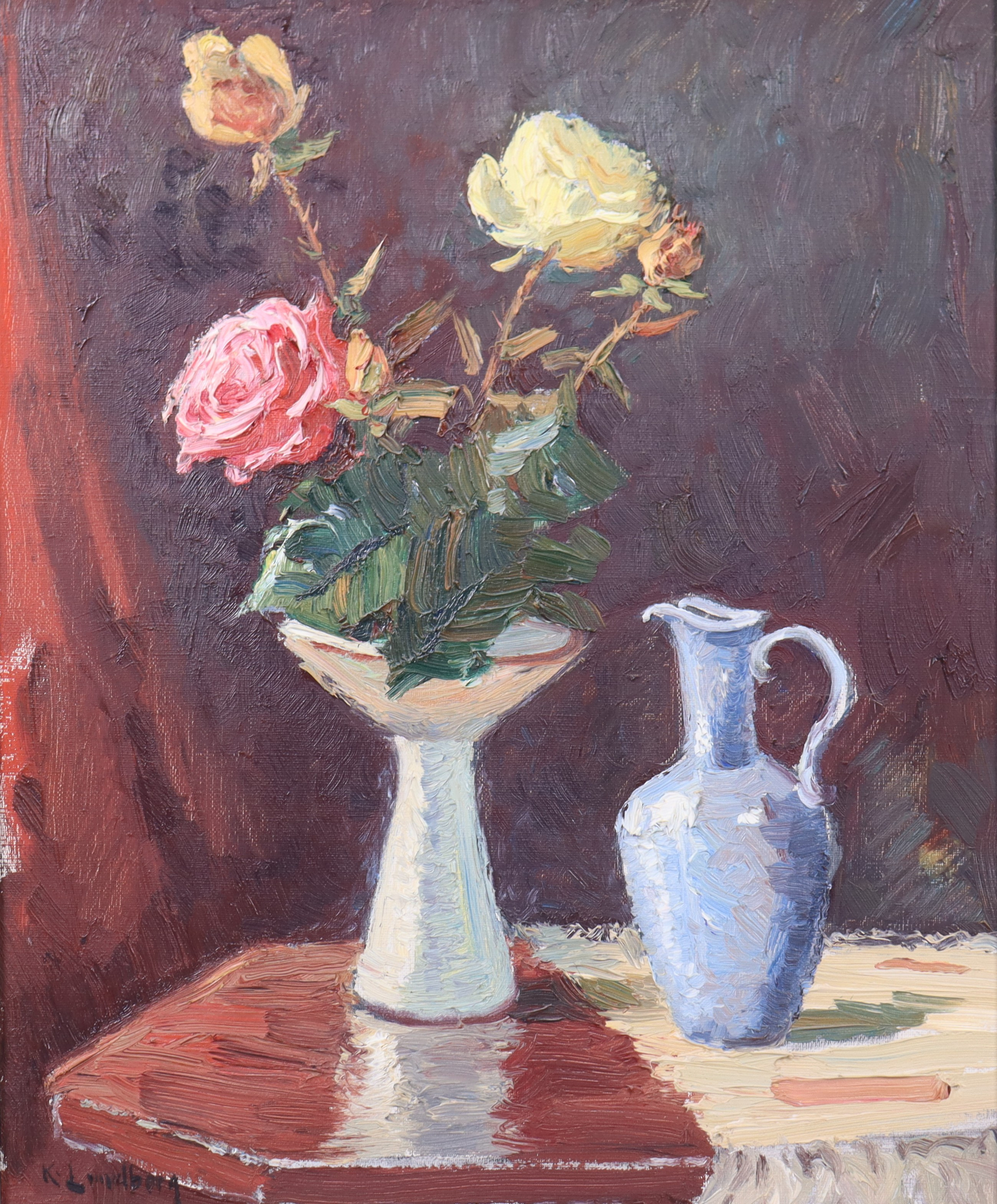 Images for 4286473. KARL LUNDBORG. oil on canvas, still life. - Auctionet