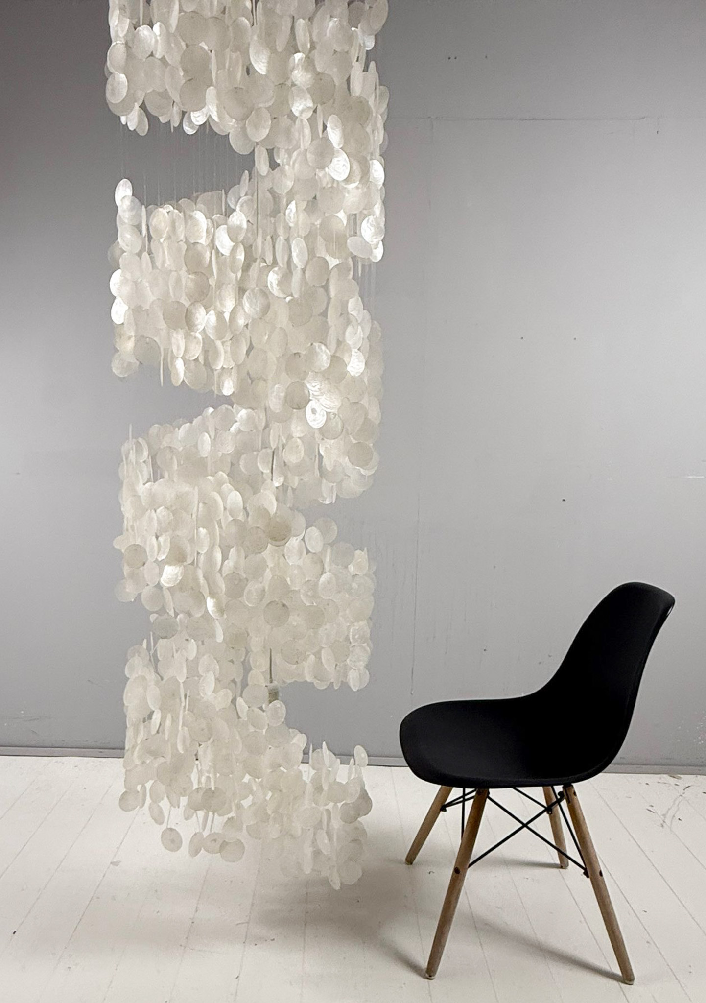 Images for 4307250. IN THE MANNER OF VERNER PANTON. 80s seashell lamp ...