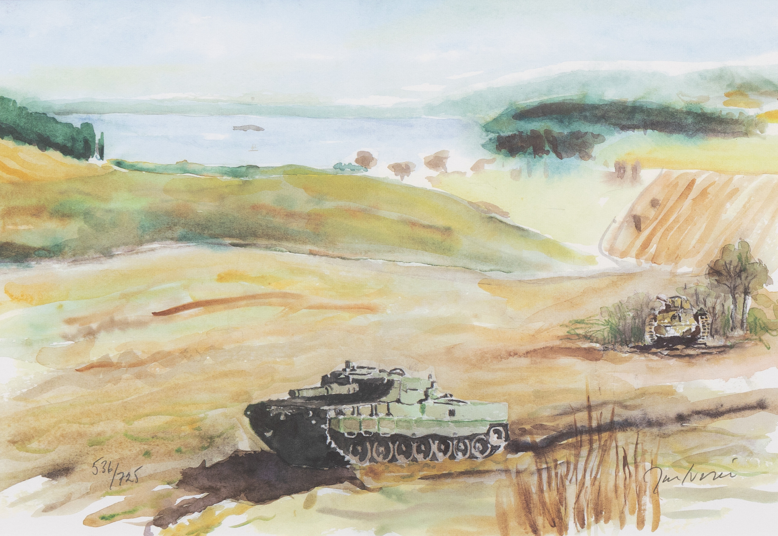 Images for 4317474. JAN NORÉN (FÖDD 1949). Tanks at Revingehed ...