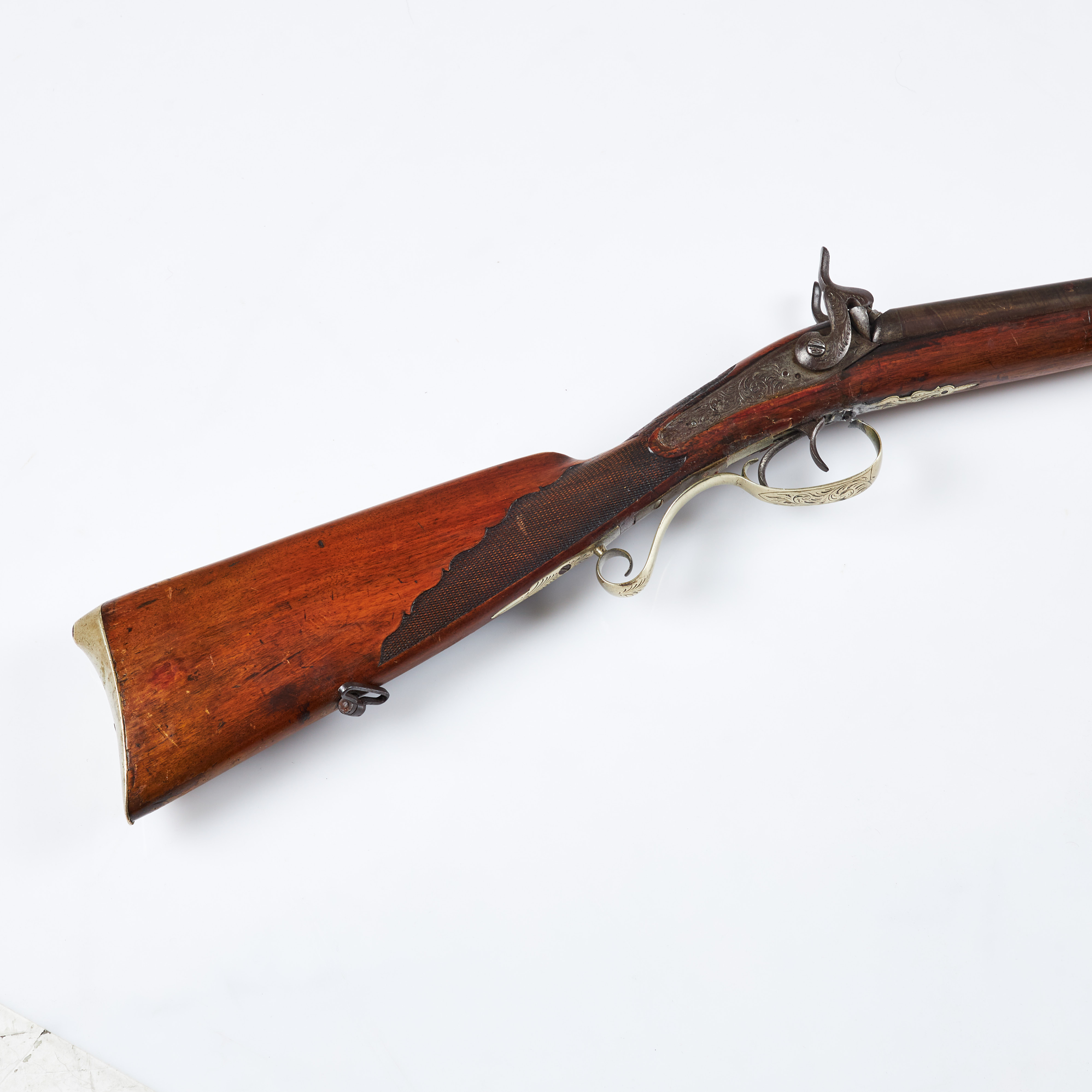 Images for 4342693. PERCUSSION LOCK RIFLE. 19th century, double ...