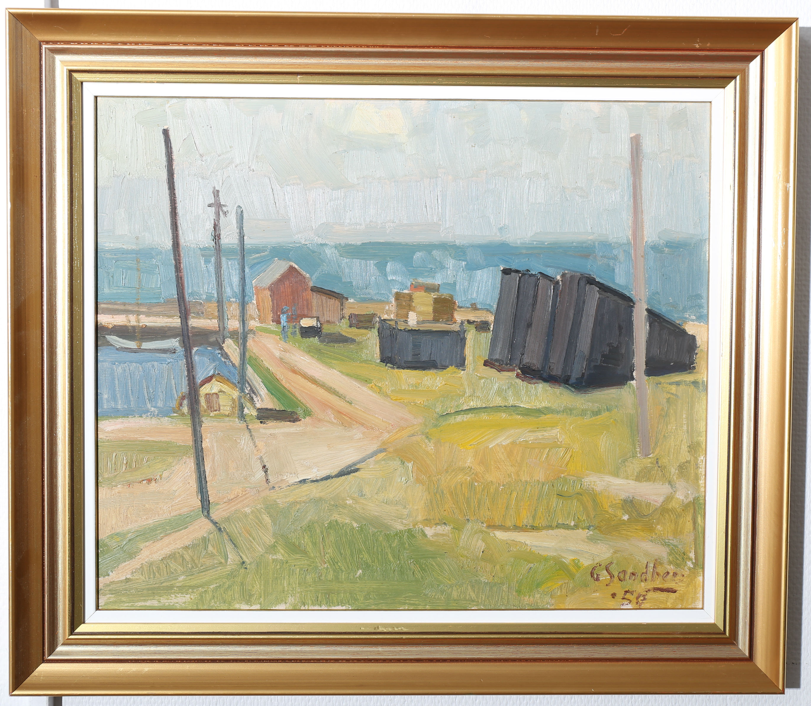 Images for 434474. GOTTHARD SANDBERG. Oil on Board, Fishing position ...
