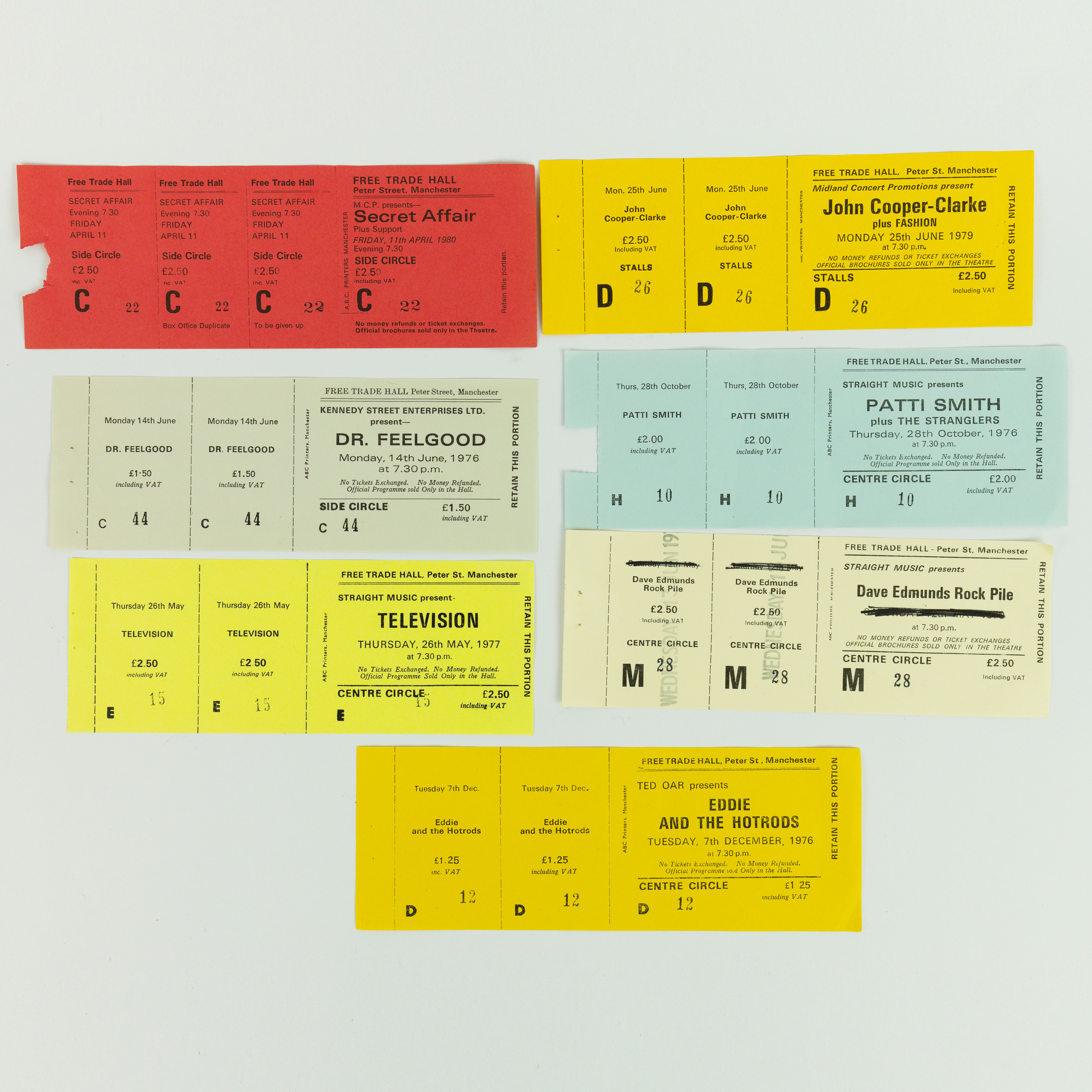 Images for 4356788. 7 PUNK ROCK ORIGINAL CONCERT TICKETS, CIRCA 1970s ...
