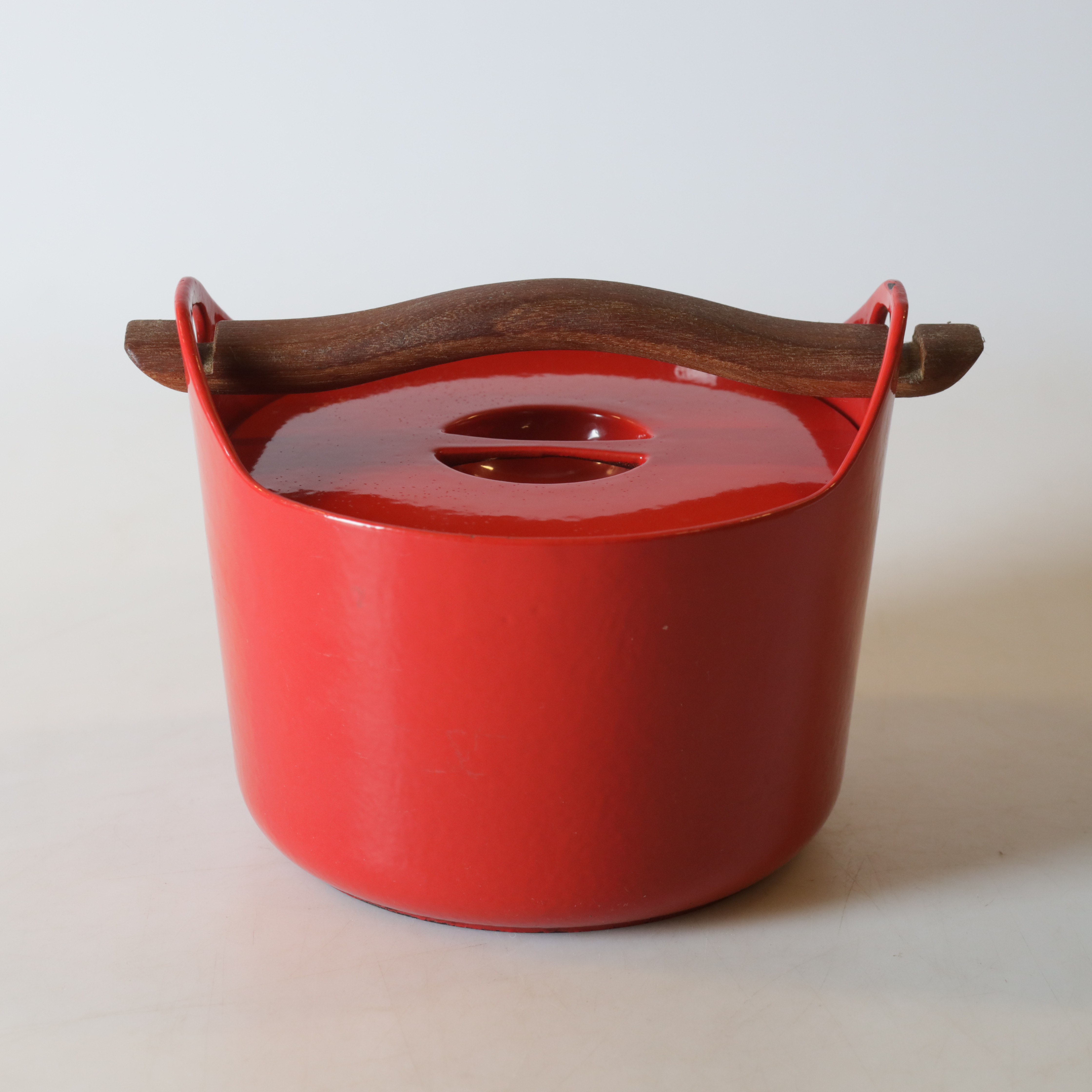 Images for 4358793. TIMO SARPANEVA. Enamel pot, cast iron & teak ...