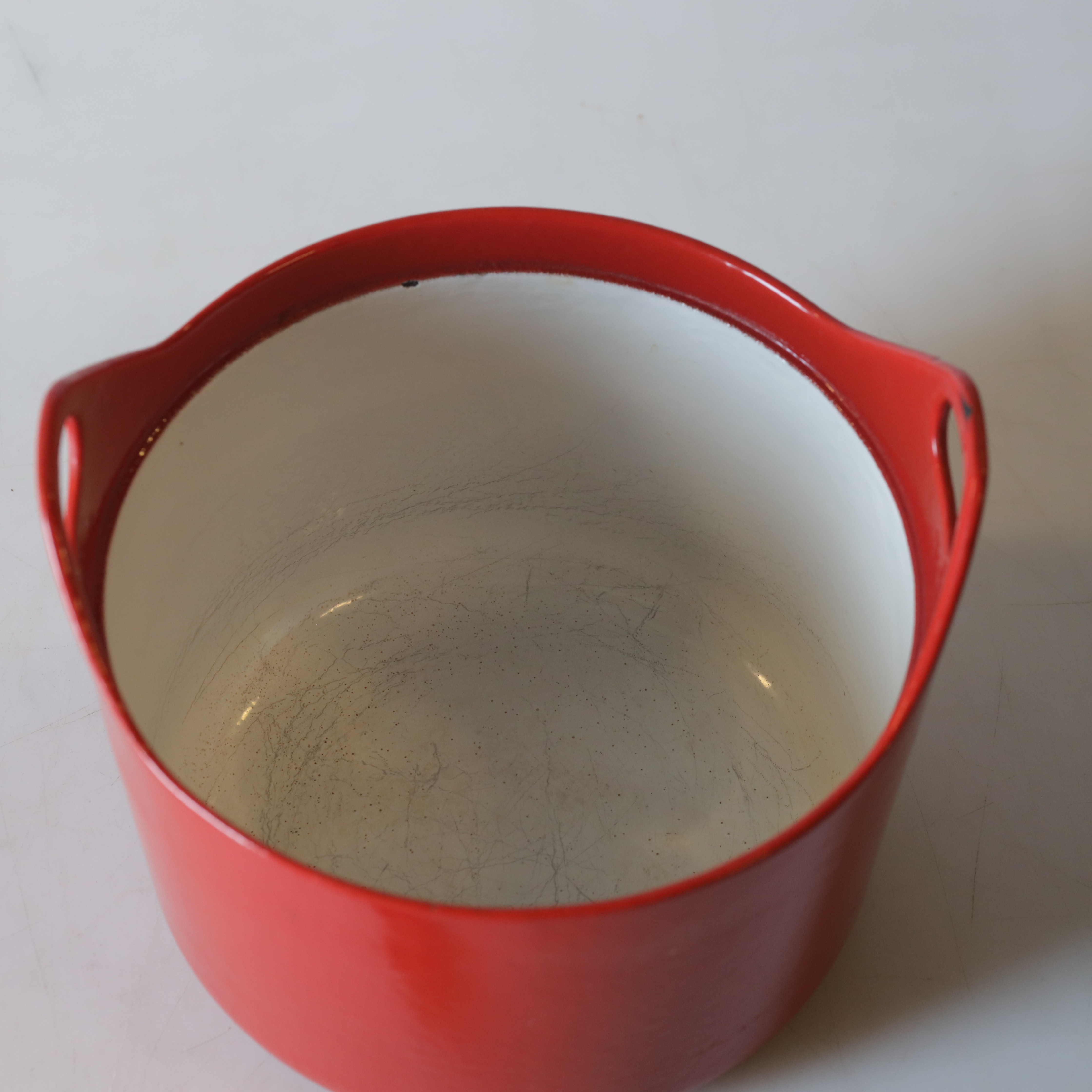 Images for 4358793. TIMO SARPANEVA. Enamel pot, cast iron & teak ...