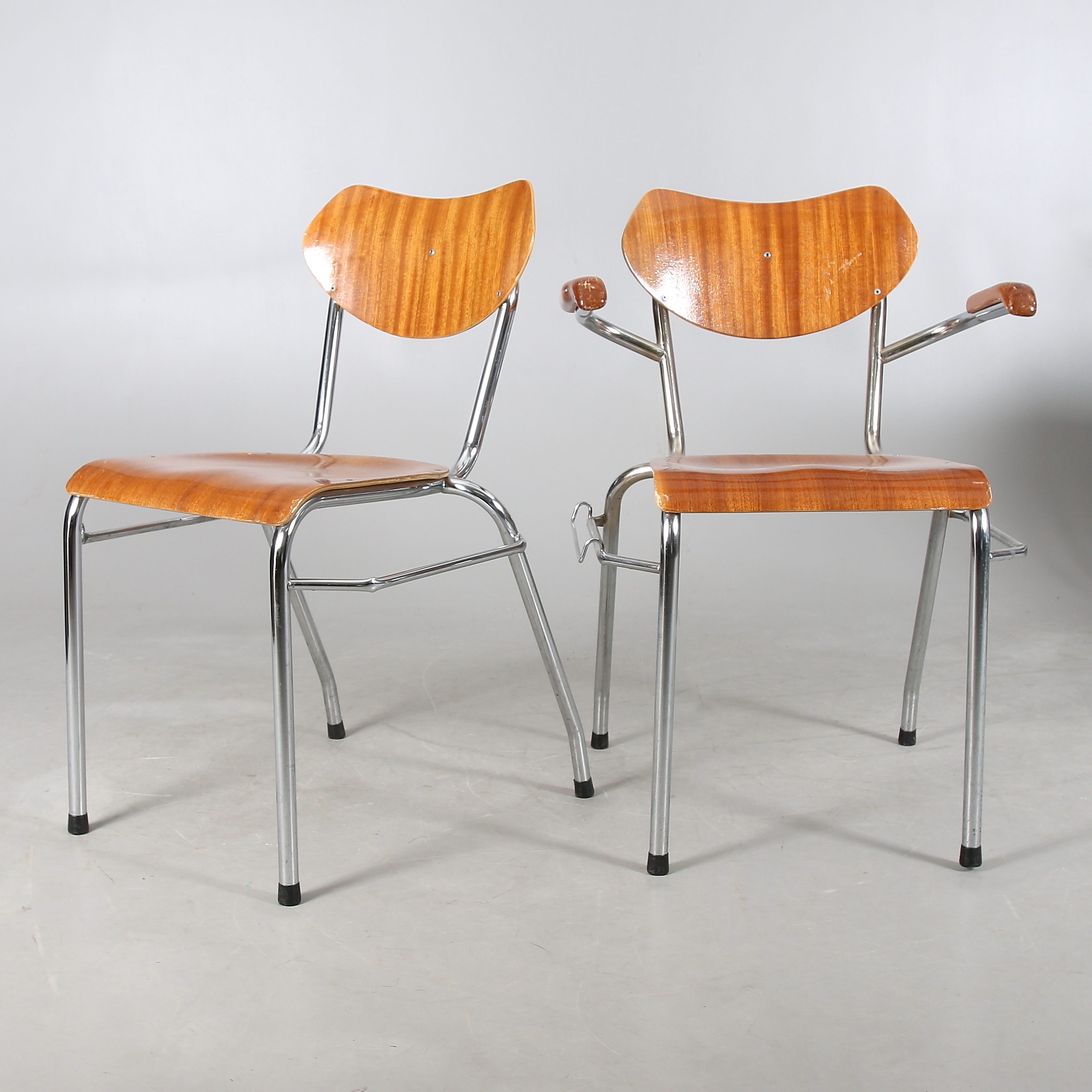 STOLAR, 10 st, 1950/60-tal. Möbler - Fåtöljer & Stolar - Auctionet